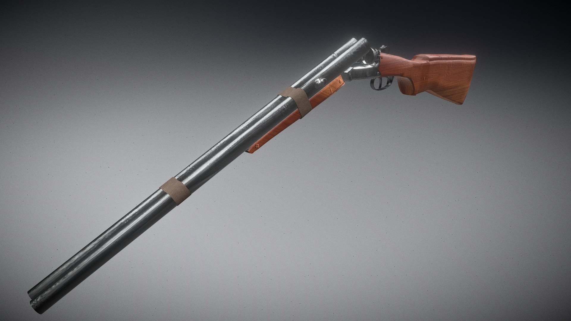 Double-Barrelled Shotgun - Download Free 3D model by Charlie Tinley ...