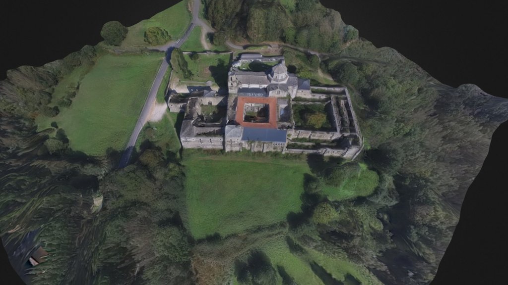Monasterio de Monfero - 3D model by TemplarDron [57e40a6] - Sketchfab