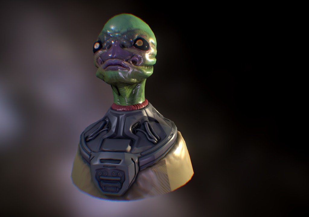 Alien Head - 3D model by Victor Estivador (@VictorEstivador) [57e448f ...