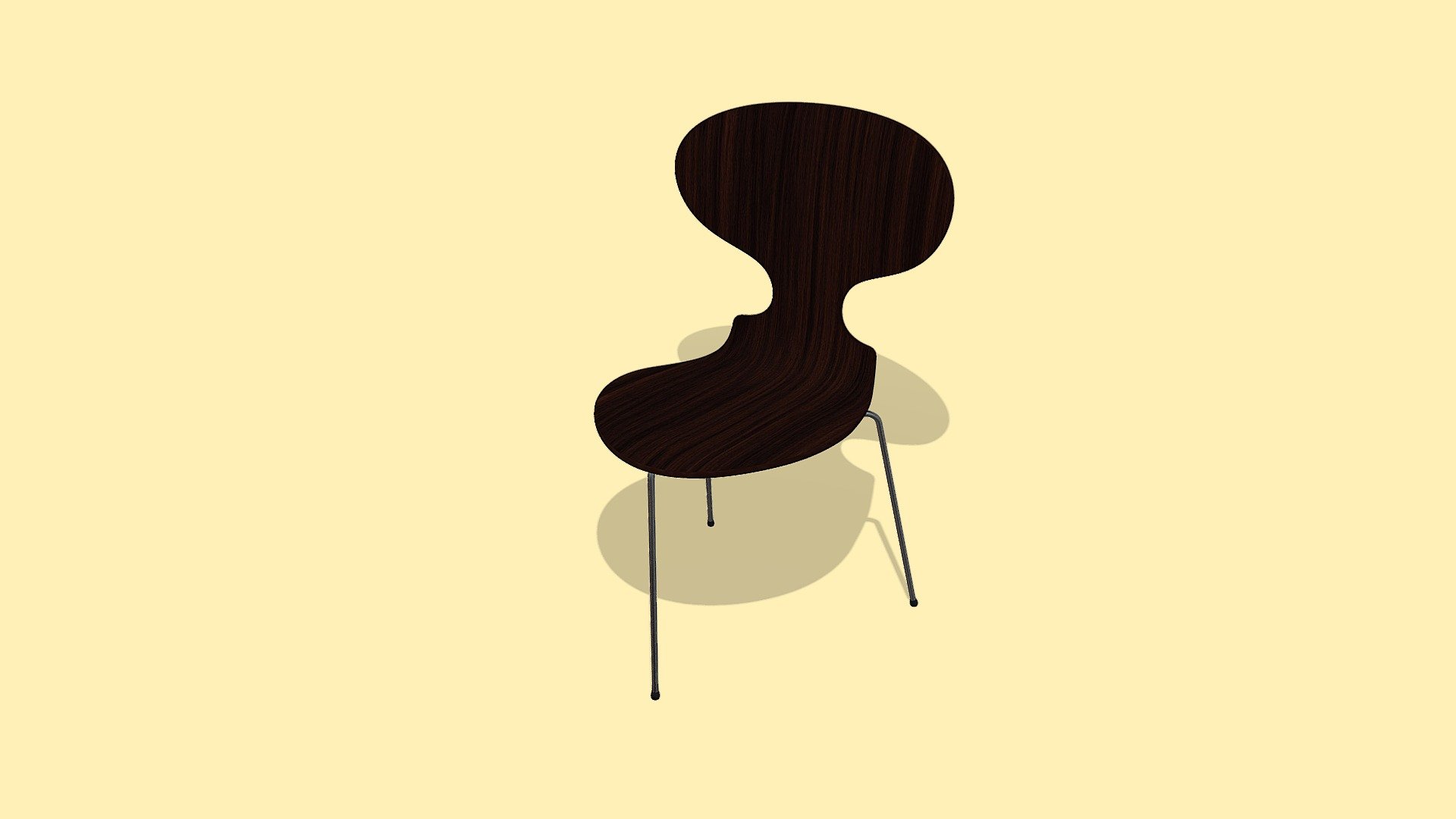 Ant Chair by Arne Jacobsen - 3D model by TimotheCECCHINI [57e4bb8 ...