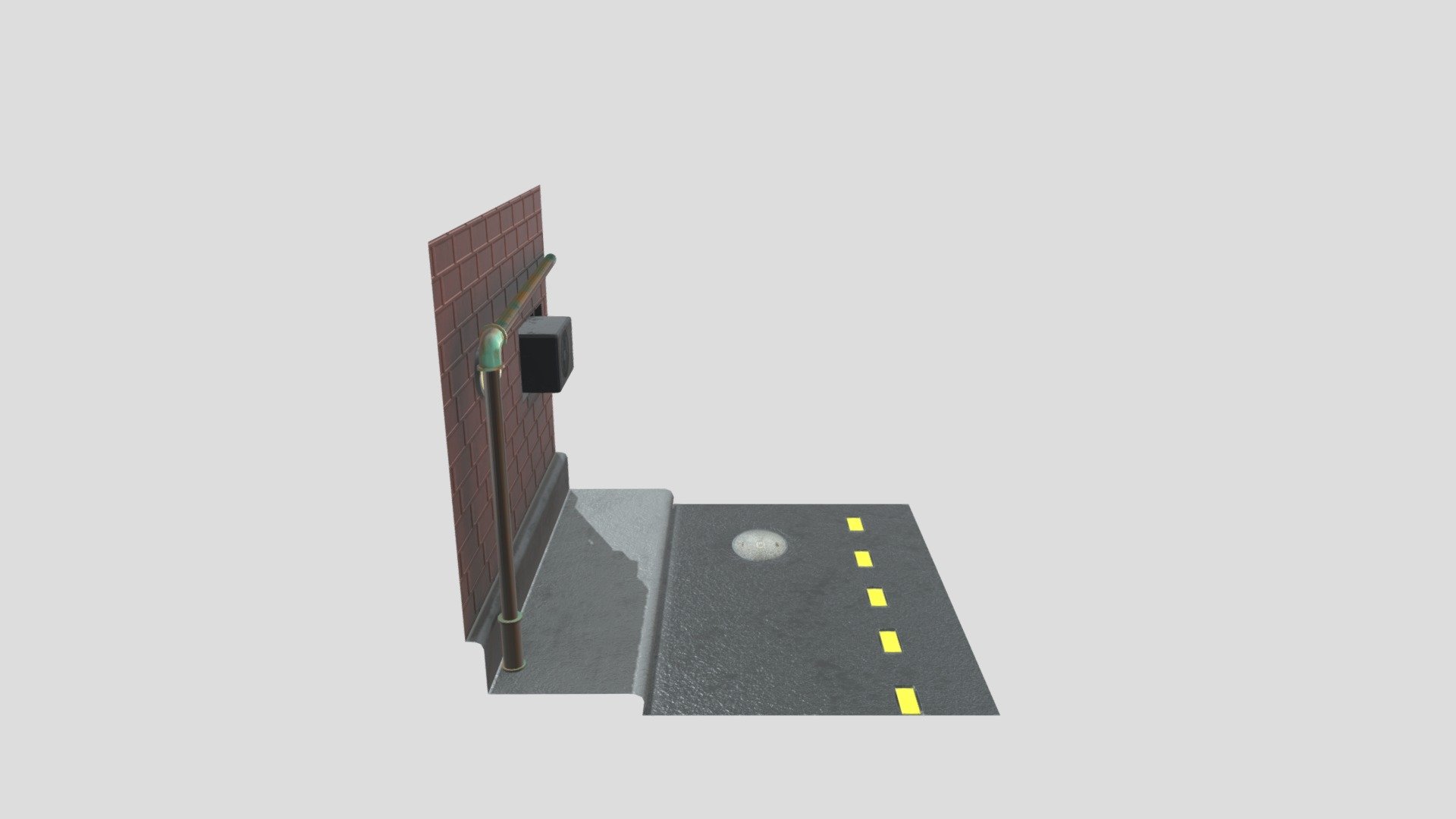 Alleyway - 3D model by dsimard012705 [57e4eb1] - Sketchfab