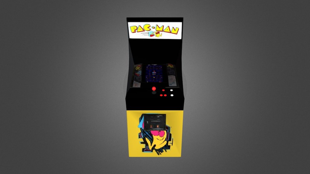 PacMan Arcade Low Poly - 3D model by Aleizqher [57e6004] - Sketchfab