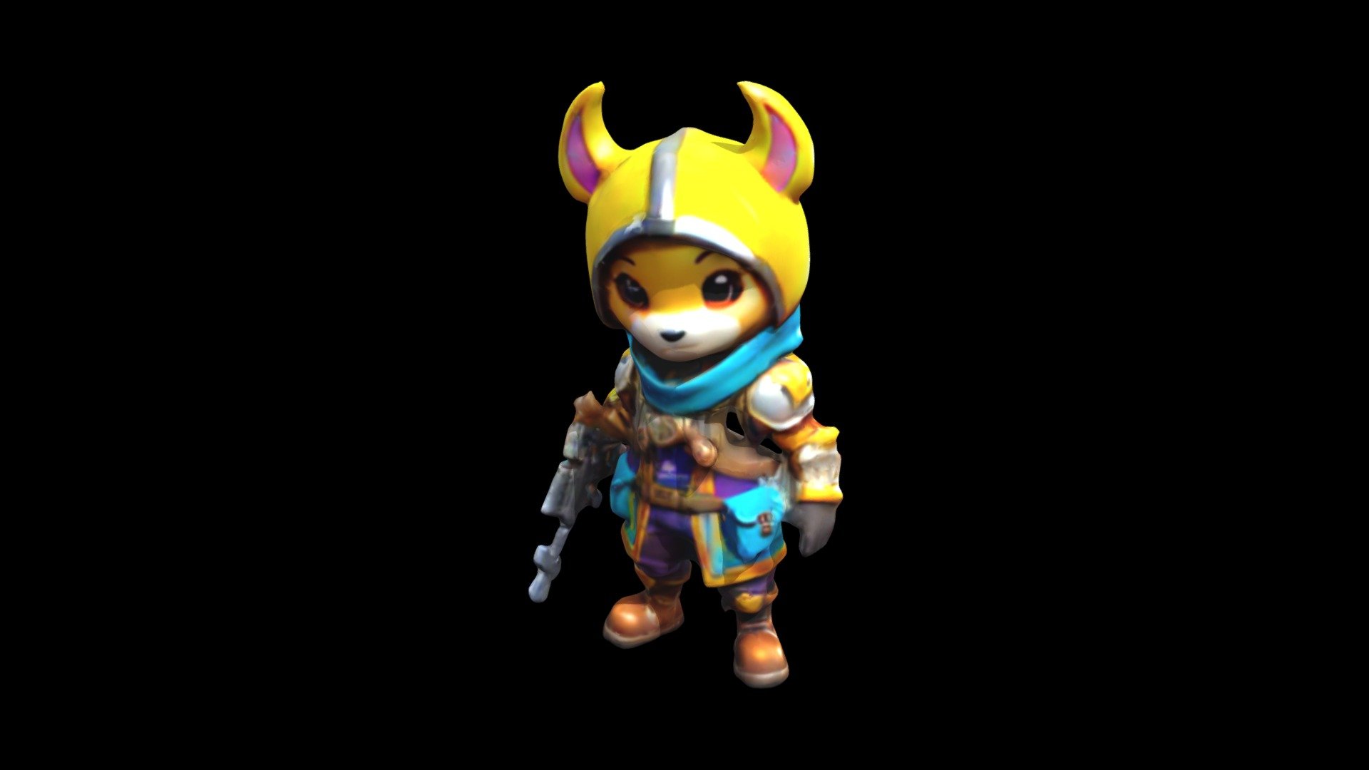 Sword-in-Hand Warrior Fox - Download Free 3D model by klrxyz [57e8b81 ...
