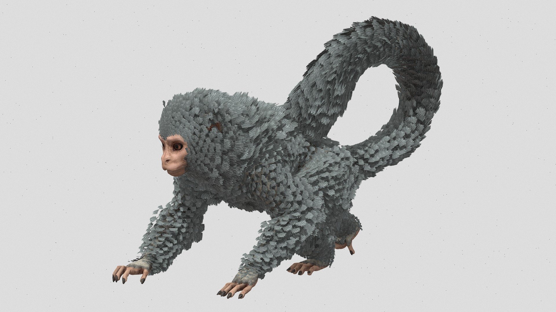 Monkey Animated - 3D model by monstermod [57ea1dd] - Sketchfab