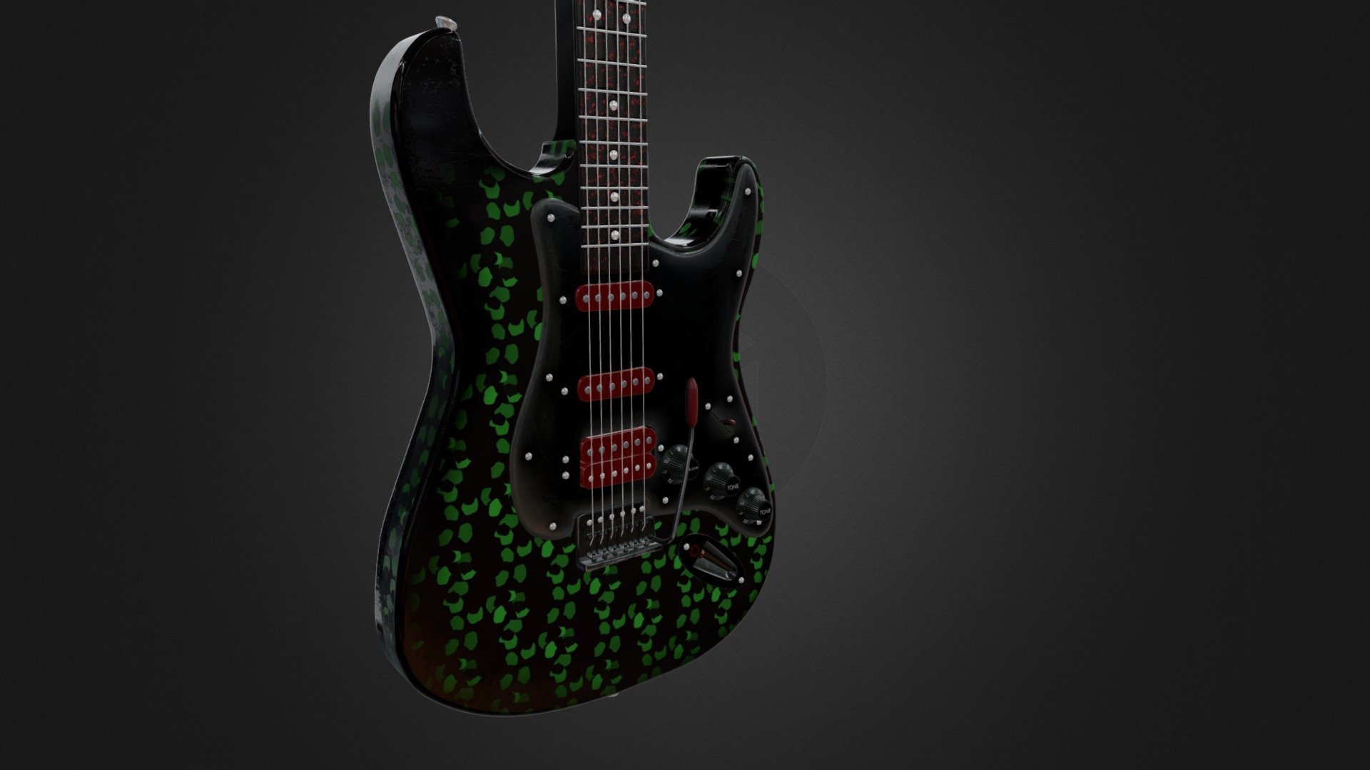 Modern E-Guitar - 3D model by M3F1ST0 [57ead27] - Sketchfab
