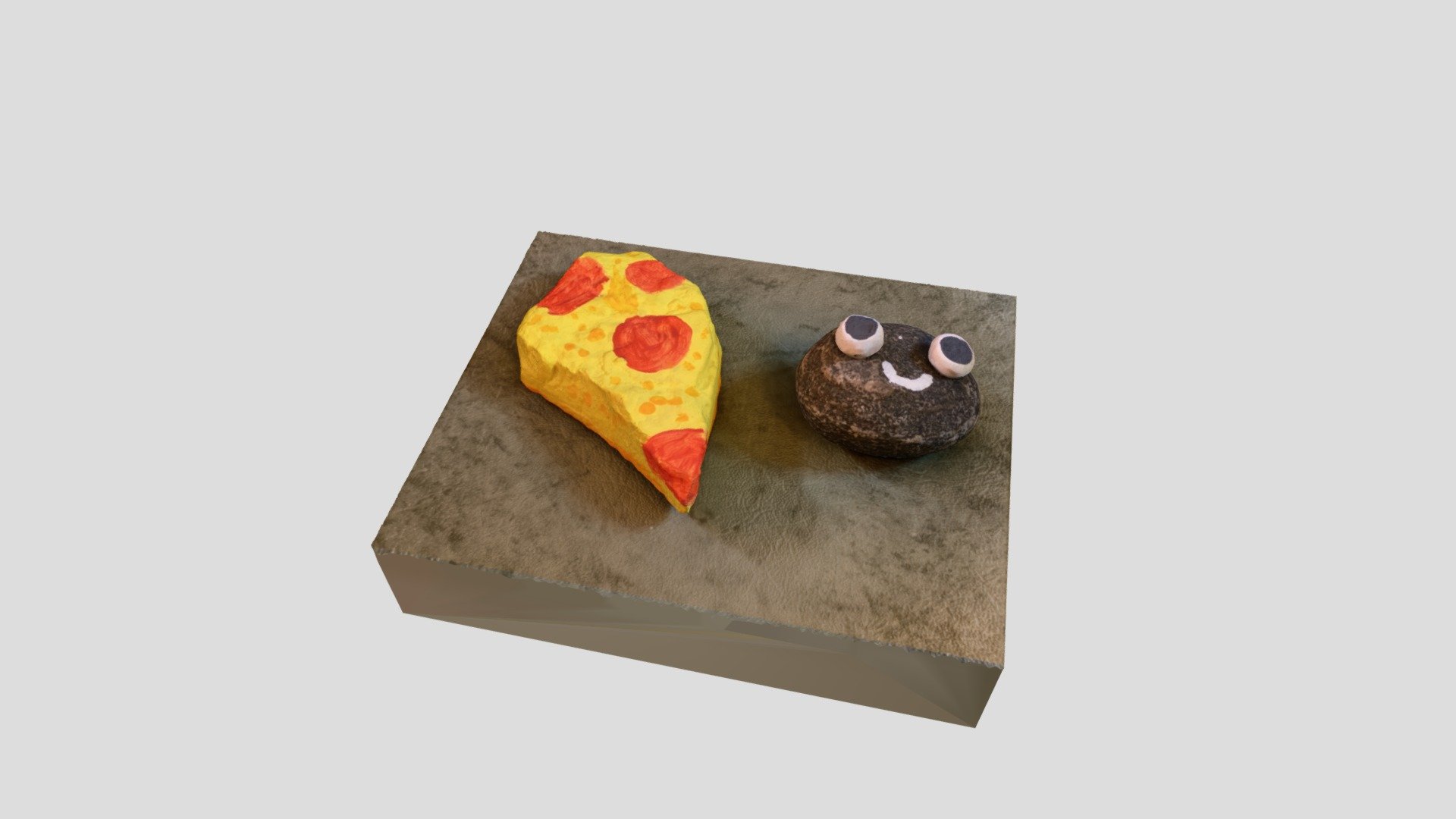Pizza Googly Eyes Rocks Scan 2023-01-08 - 3D model by Gnometech [57eb7f0] - Sketchfab