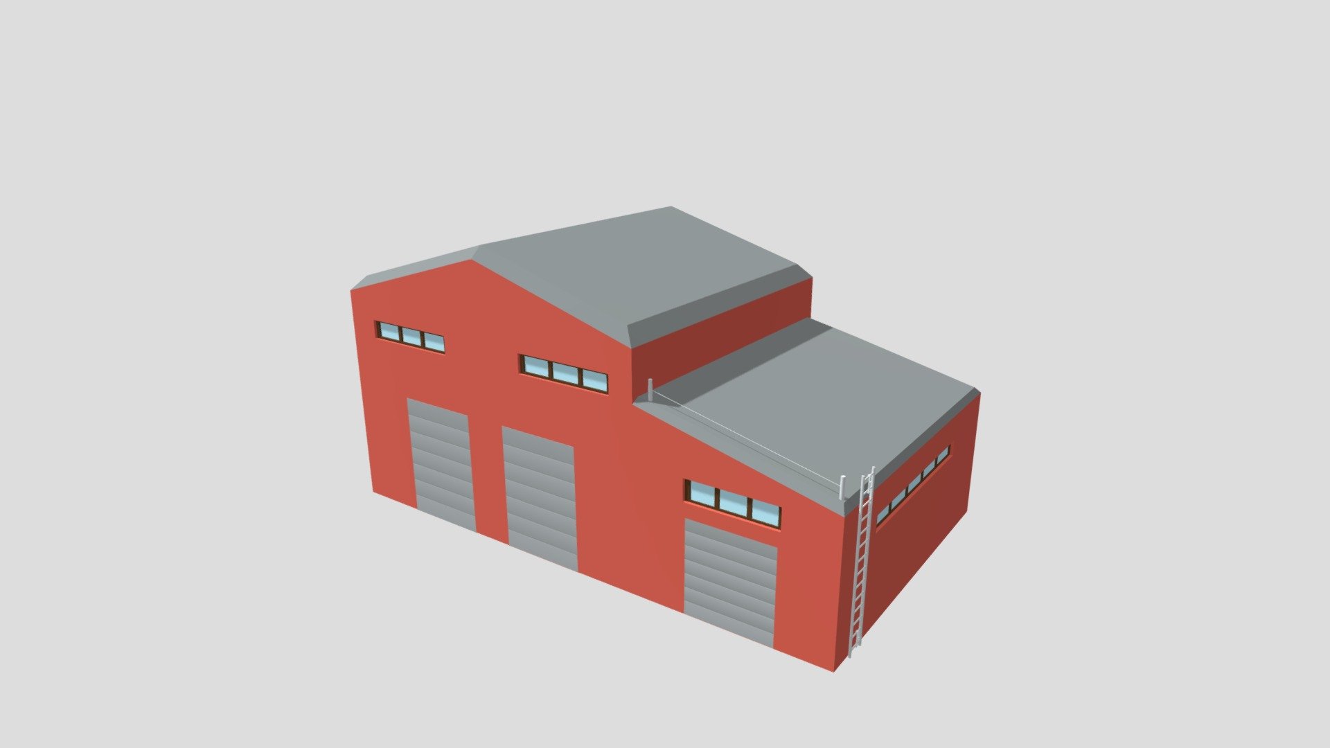 Factory Building A - Download Free 3D model by CevoCreative [57efdff ...