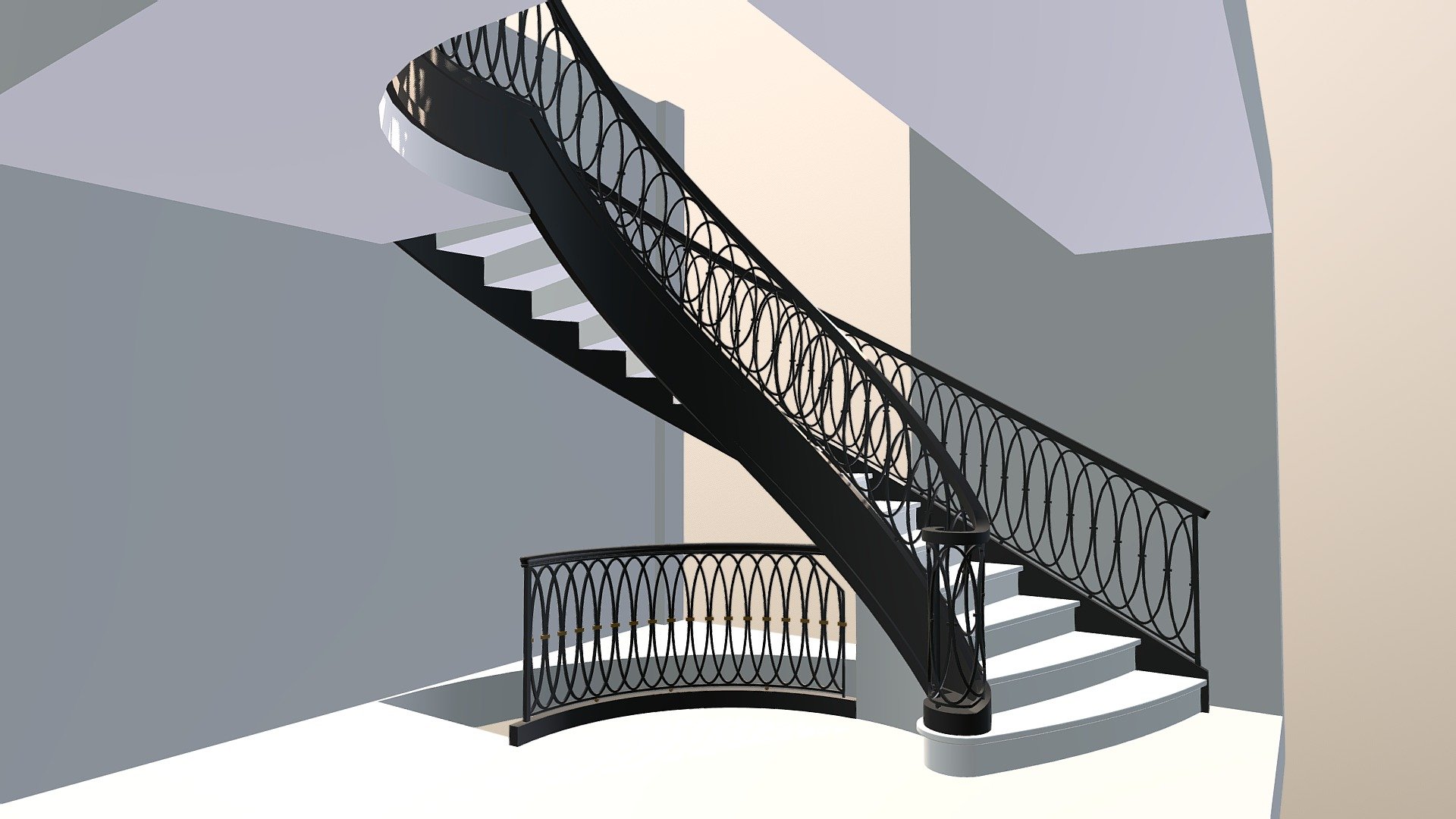 ESCALIER 102147 - 3D model by Hugo Boisvert (@hugob) [57f3159] - Sketchfab