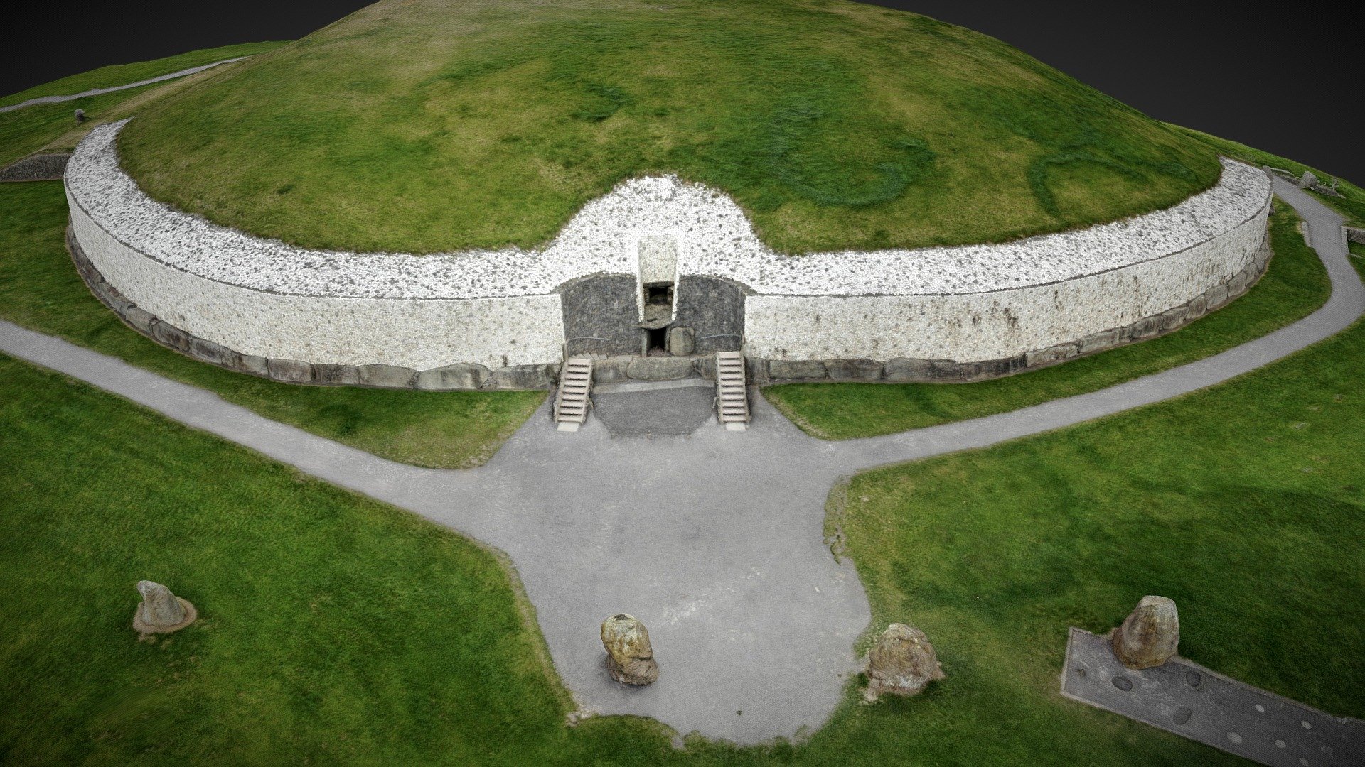 Newgrange Passage Tomb, Co. Meath, Ireland - 3D model by Shadows and ...