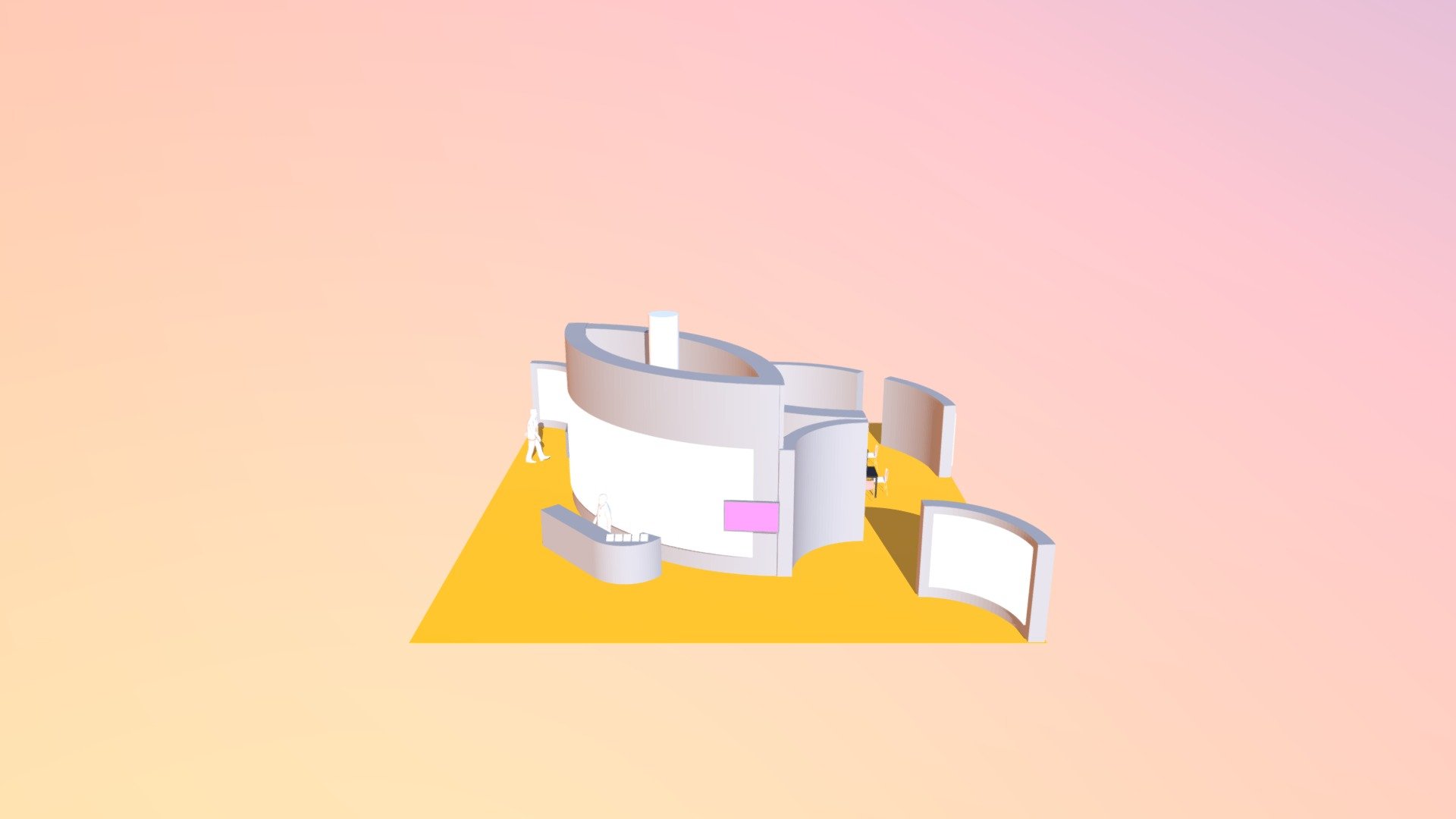 Stand Intur Curvo - 3D model by alejos71 [57f4ea0] - Sketchfab