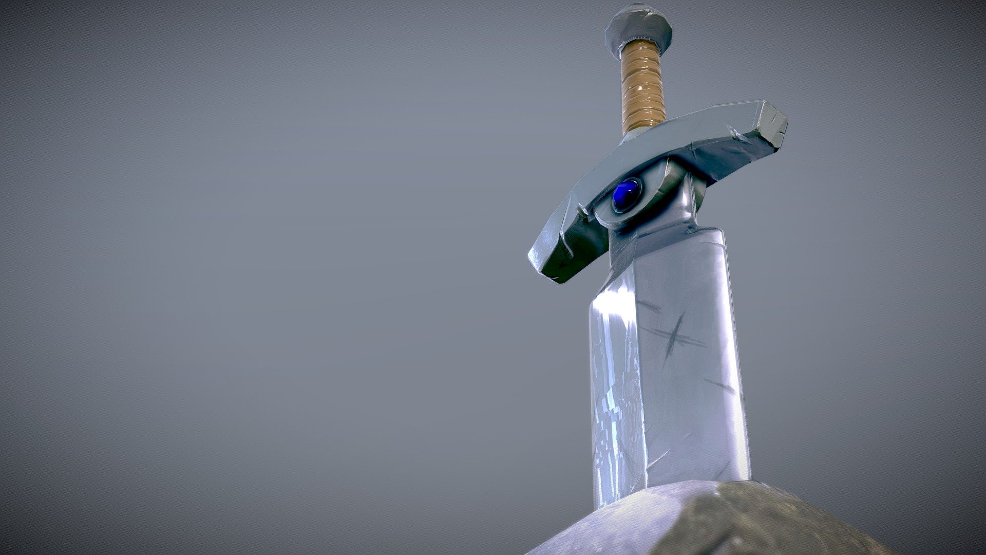Sword in Stone - 3D model by squud [57f50d9] - Sketchfab