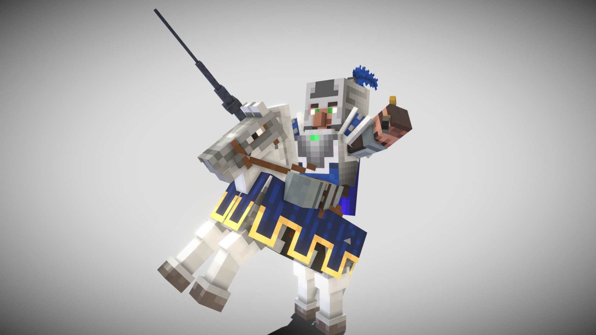 Villager knight0403 - 3D model by qiyunjian (@pinkeyedboy) [57f5817 ...