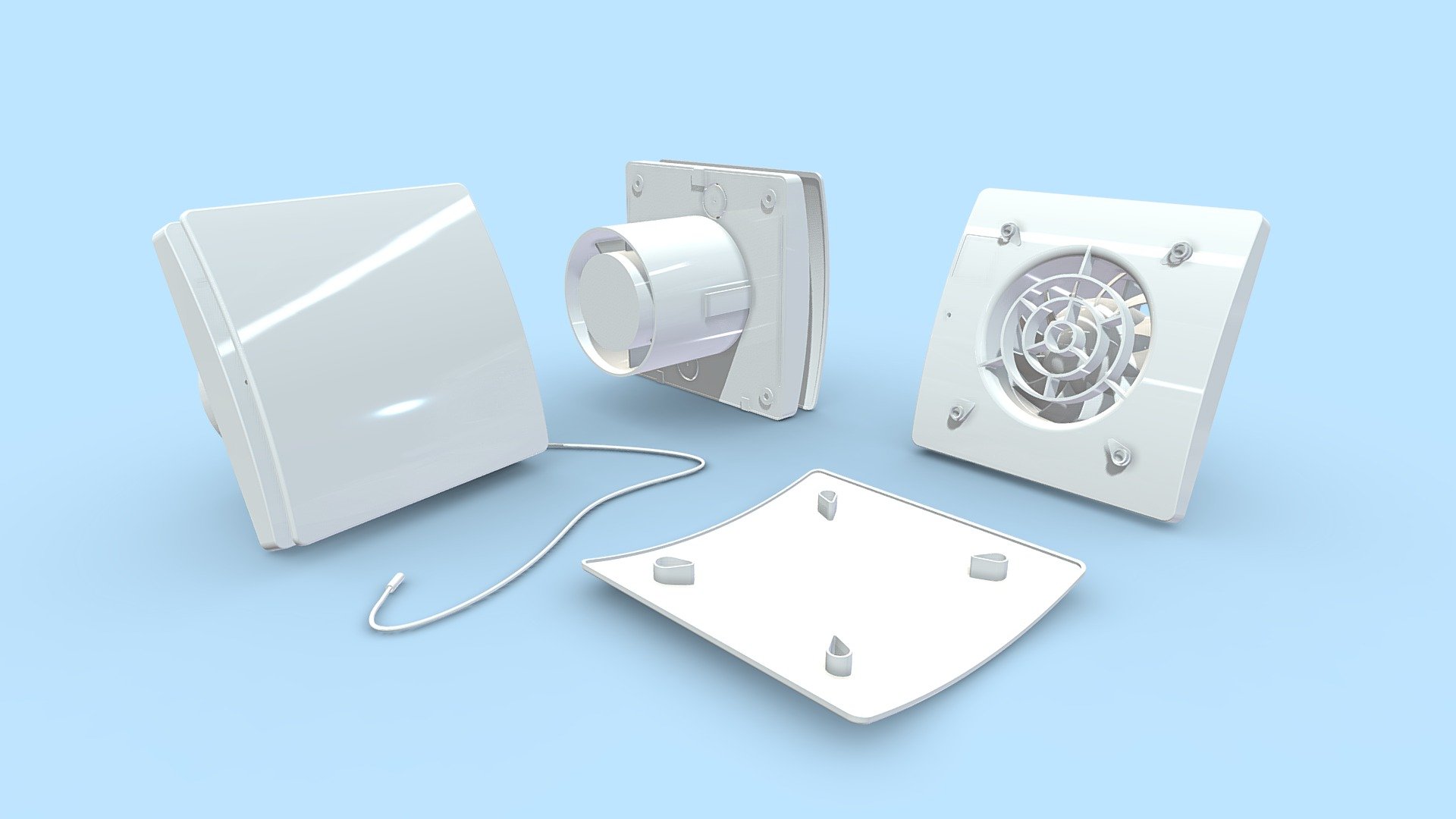 Exhaust Fan 3D Model - Buy Royalty Free 3D model by John Doe ...