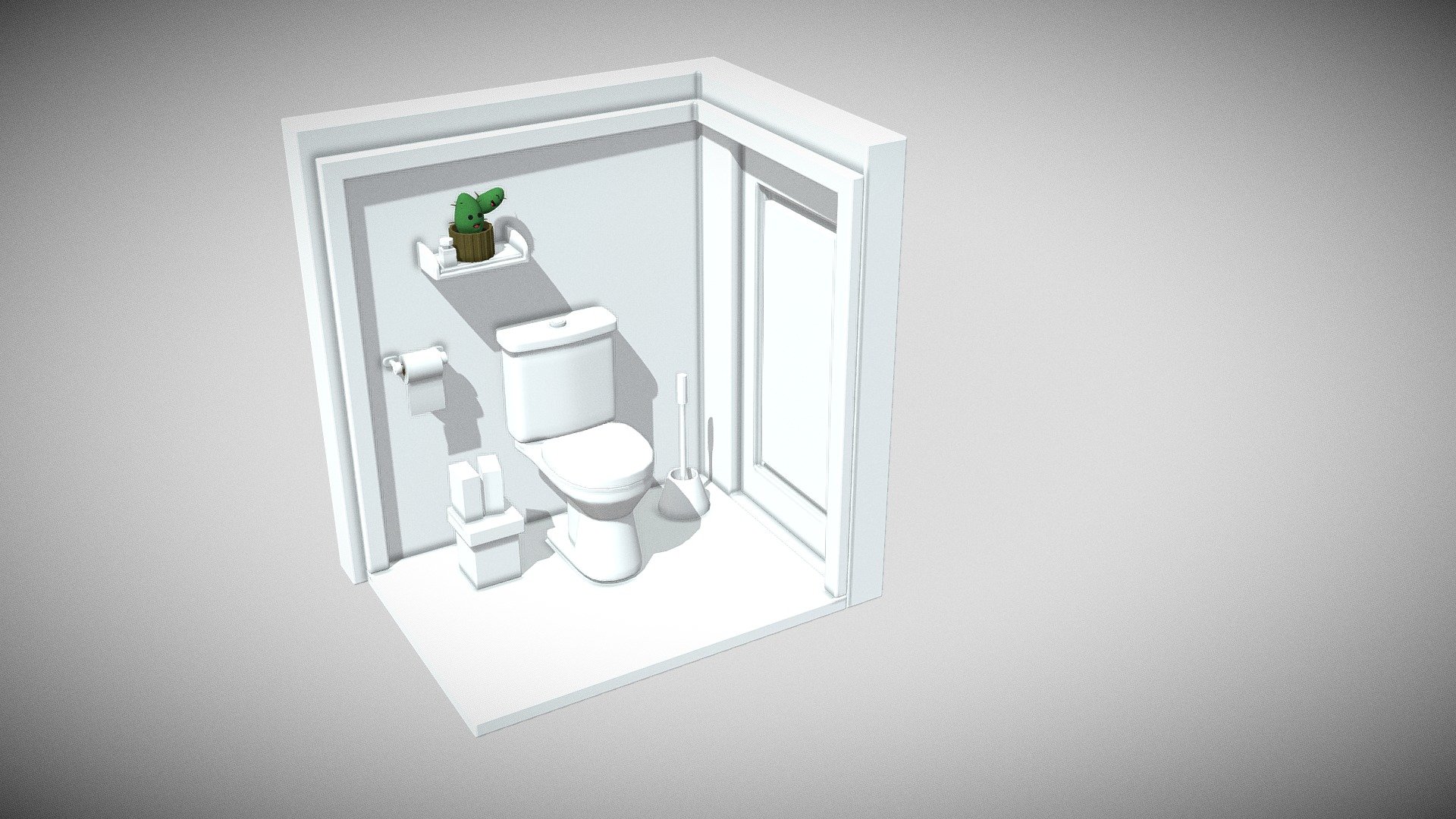 Toilet room - Download Free 3D model by bohdan.cooperation [57f7c6f ...