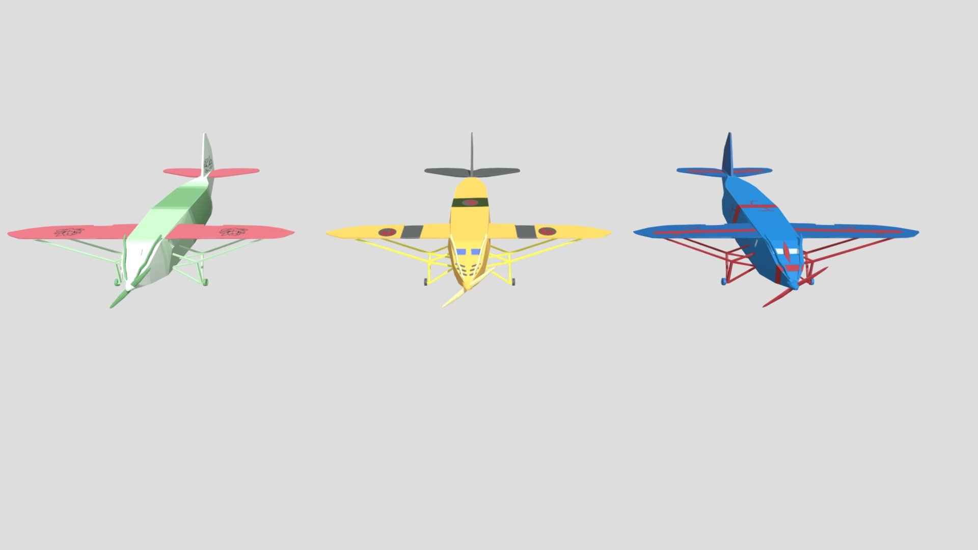 Plane Model - Textures - 3D model by Bran Charlet (@brancharlet ...