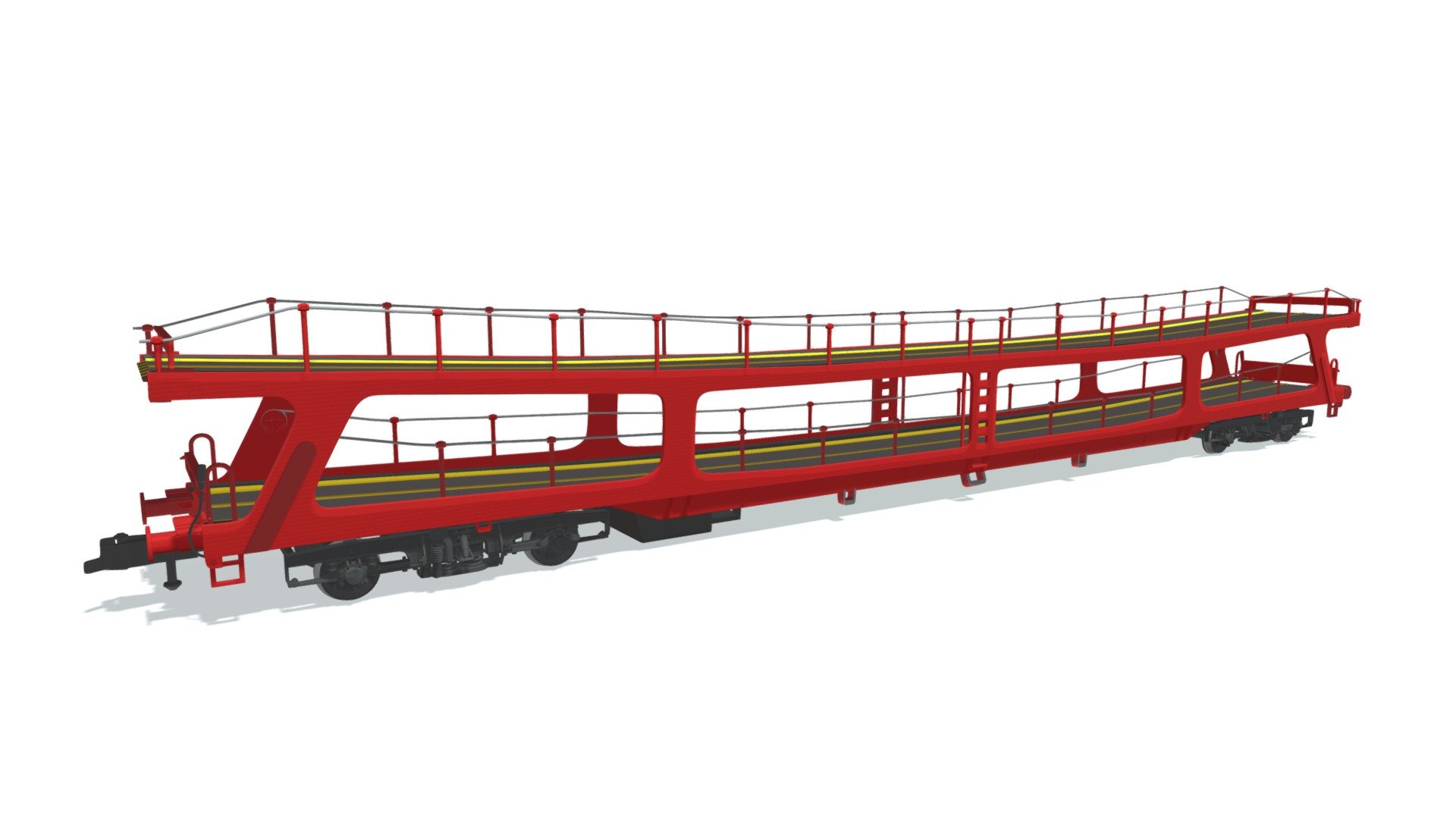 Car Transporter Railroad Wagon - Buy Royalty Free 3D model by 3DHorse ...