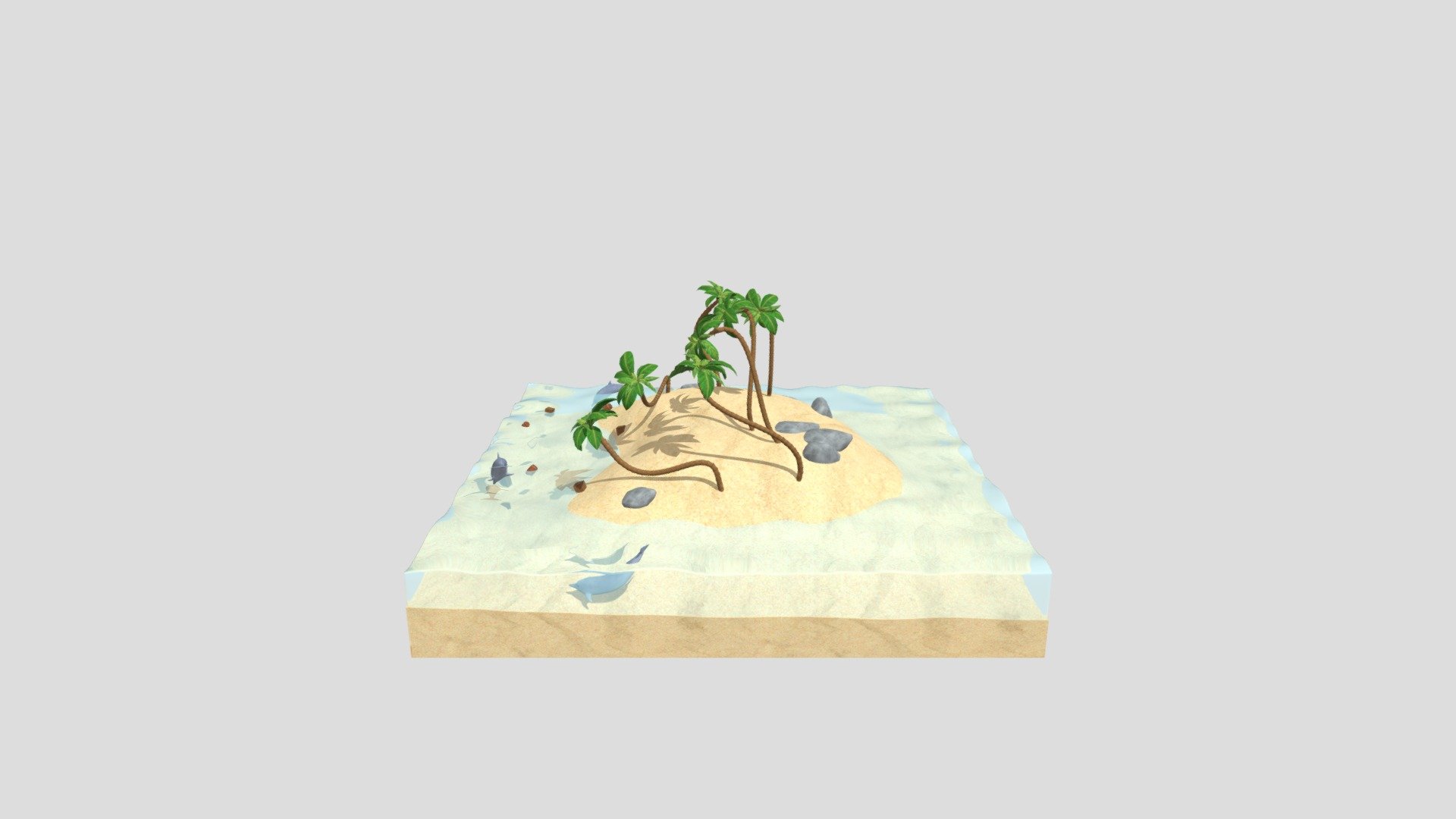 Tropical Island - 3D model by Francesco_Porro [57f900b] - Sketchfab