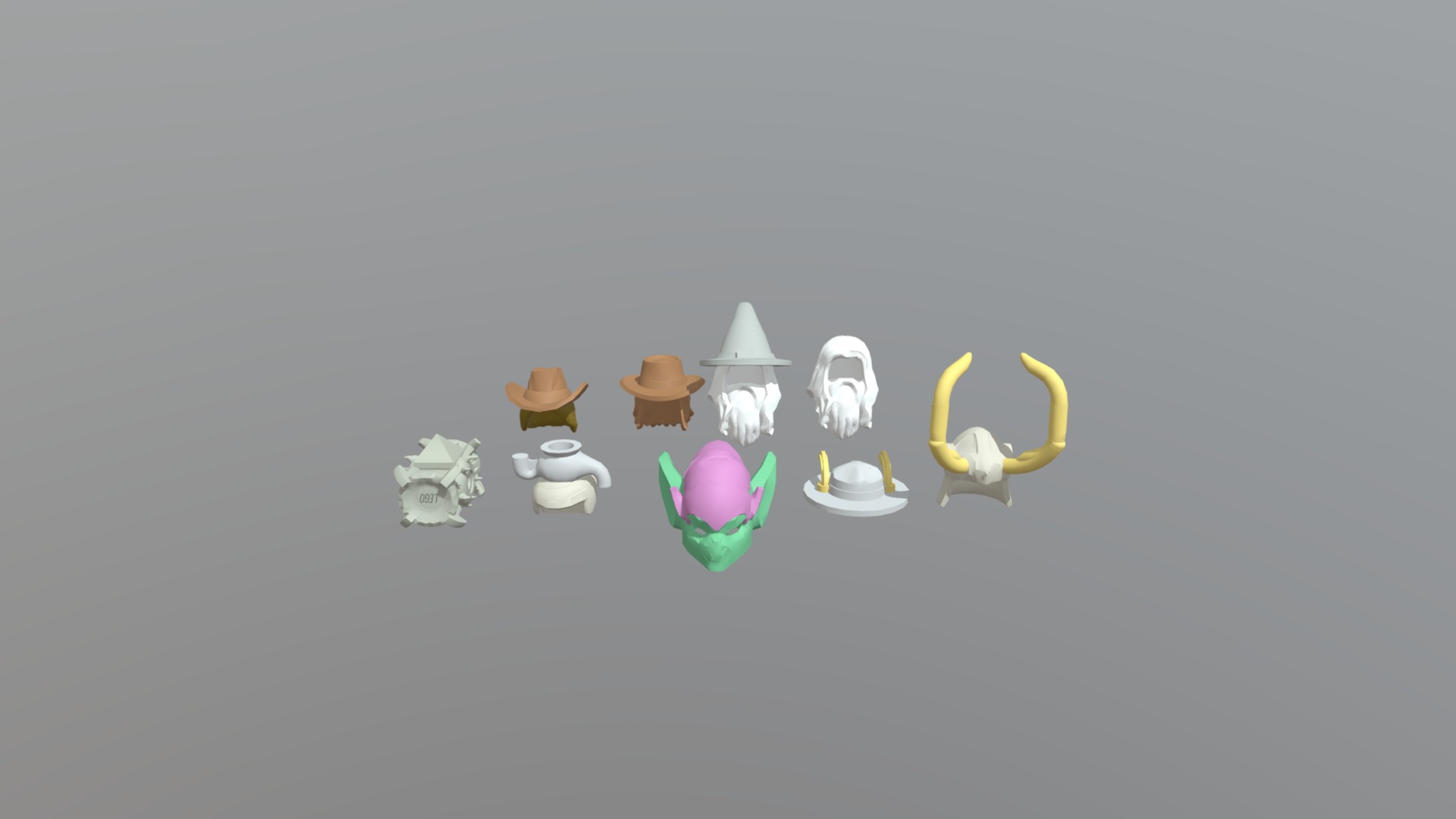 random lego helmets - Download Free 3D model by Kaiju_dan [57f93cf ...