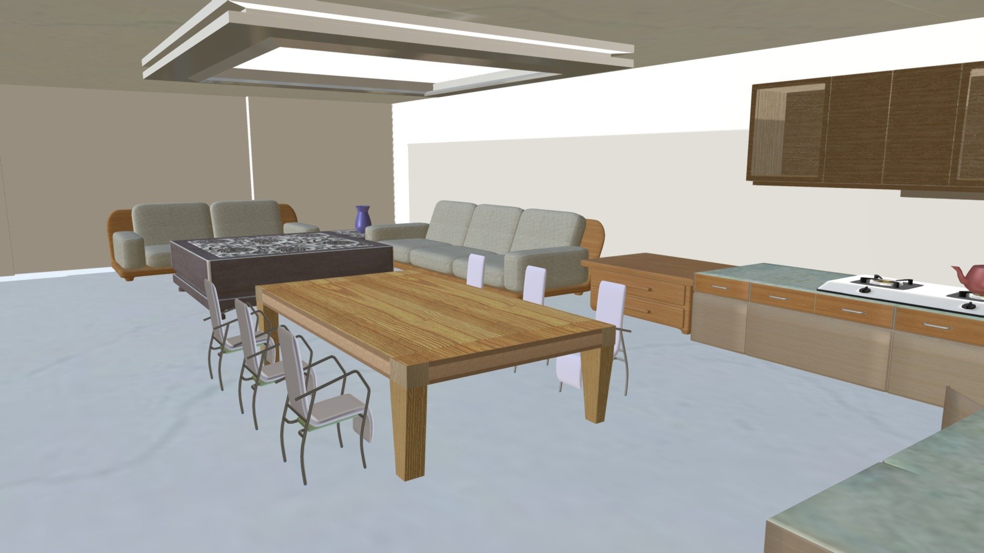 Parlour & Kitchen - 3D model by Arusu Takuto (@a4488she) [57f964b ...