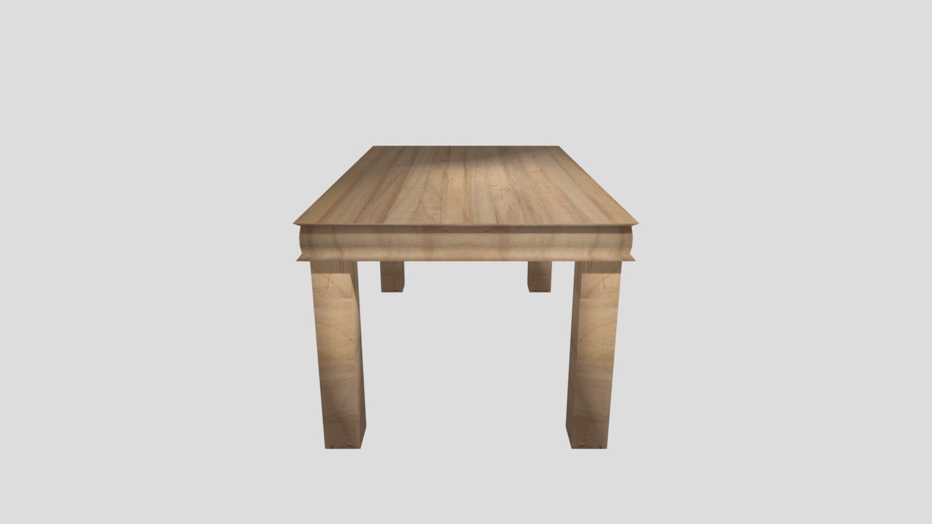 Basic Wood Table - Download Free 3D model by Real.Johnny (@Johnii ...