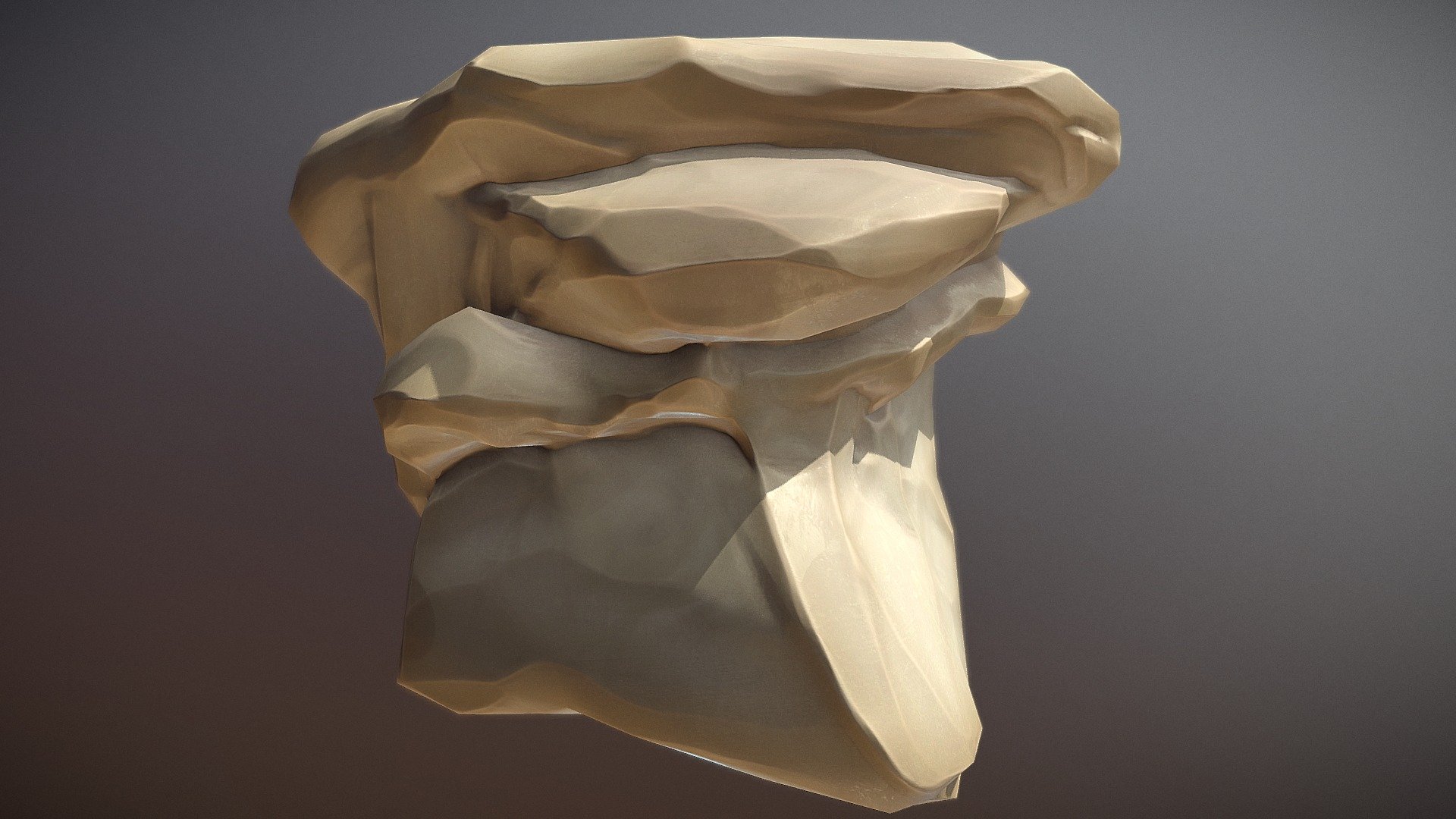 Plateau/Cliff Rock - 3D model by Antauri [57fd7f8] - Sketchfab