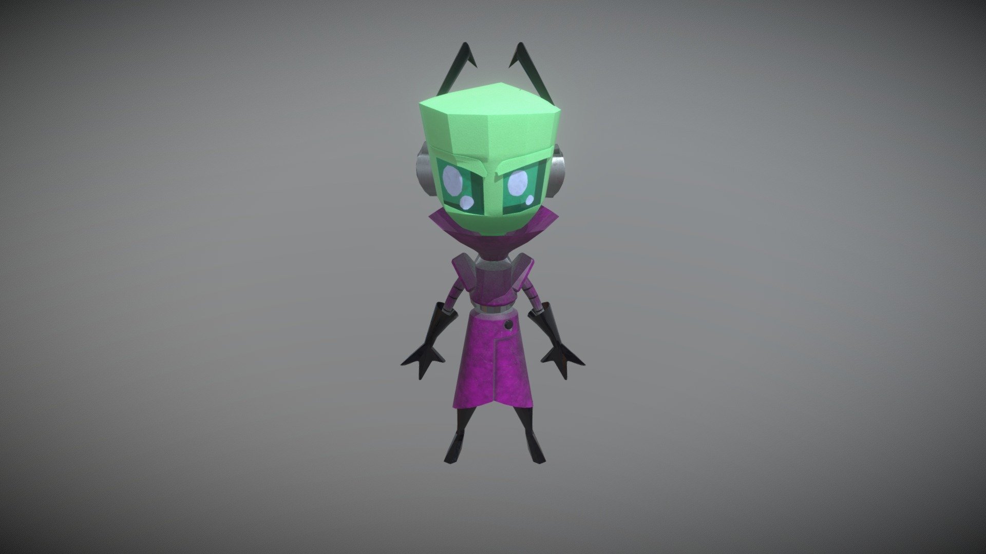 Invasor Zim - 3D model by PonzeCarreta [57fec30] - Sketchfab