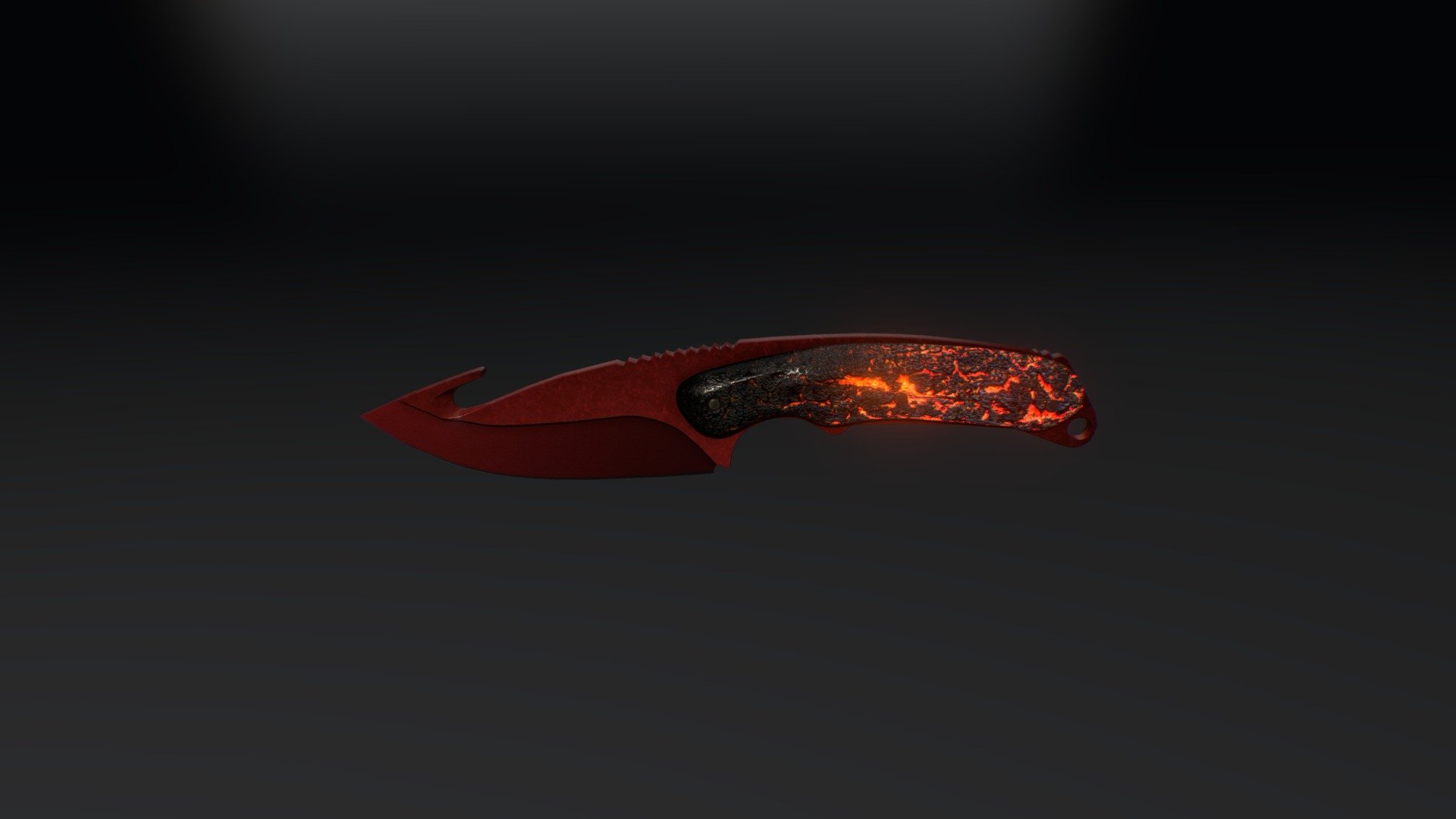 Knife with a hook blade | Red-Hot Wood - 3D model by Marozhka [58006b4 ...