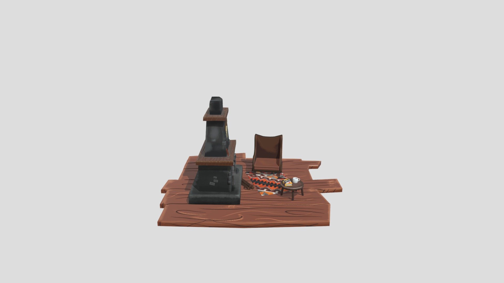isometric Cozy room - 3D model by therustyart [58018eb] - Sketchfab