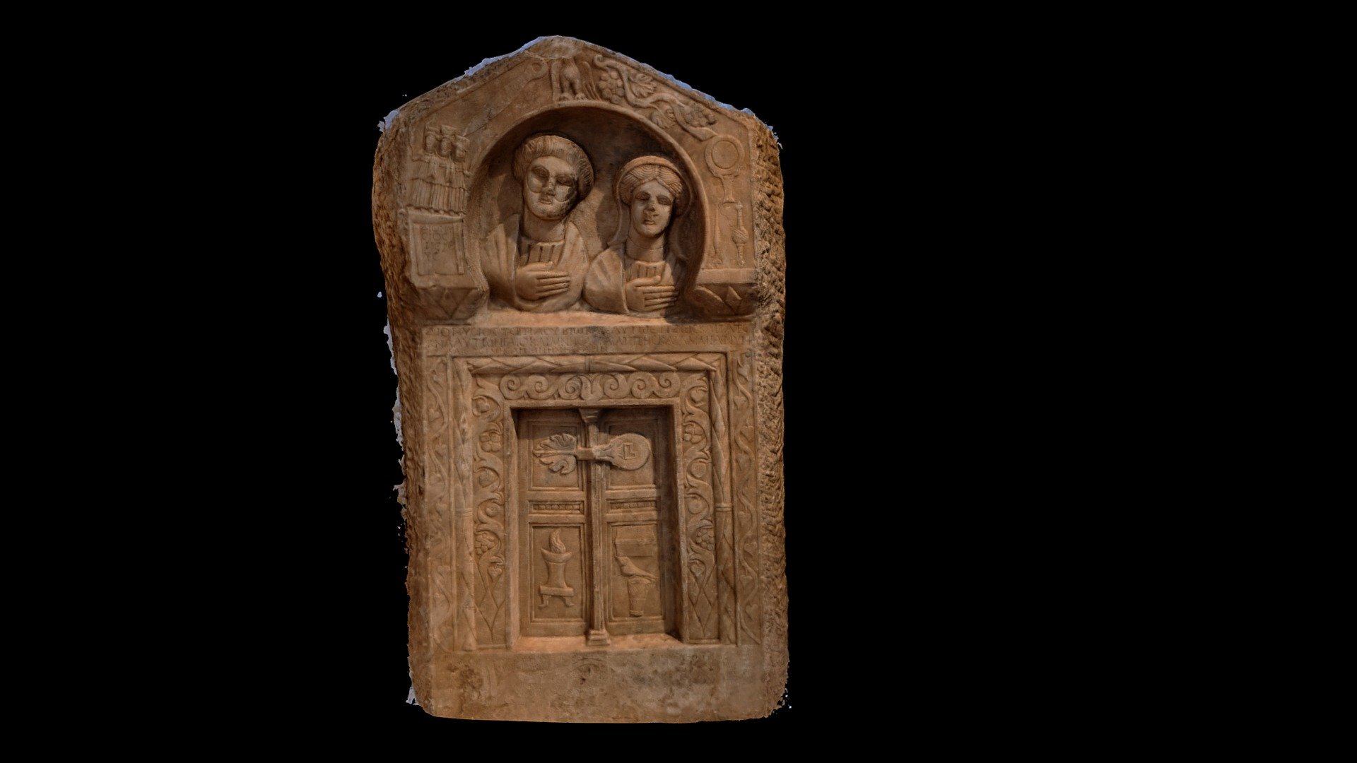 Funerary Stela of Dionysios and Tertia - Download Free 3D model by ...