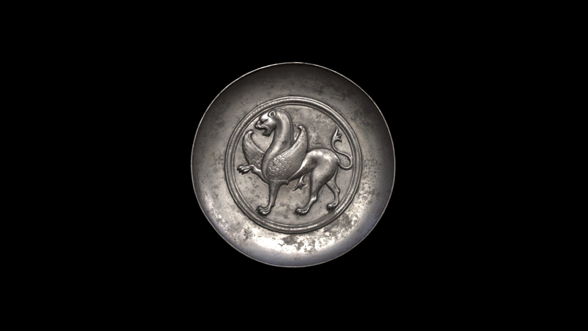1967.34 Plate With Winged Griffin - Download Free 3D model by Cleveland ...