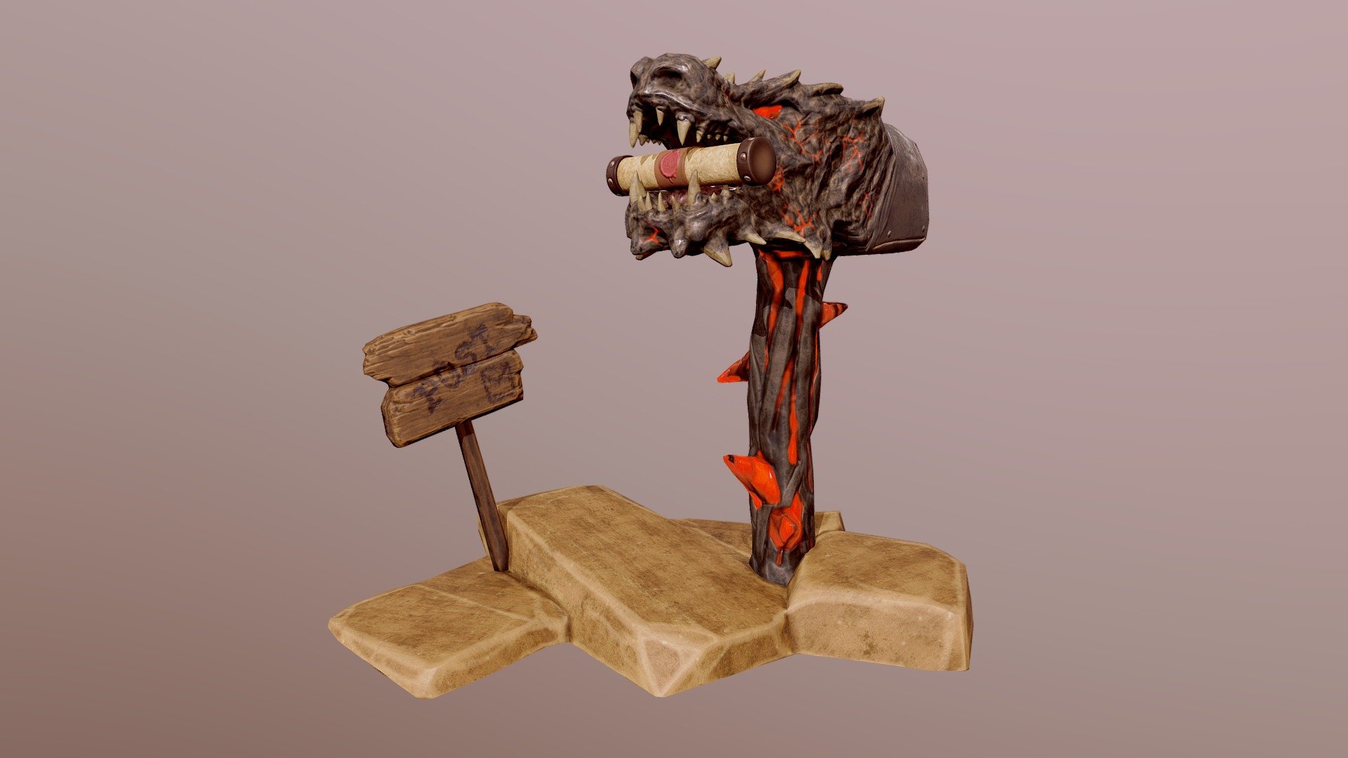 Dragon Post Box - Buy Royalty Free 3D model by ikrosis [5803902 ...