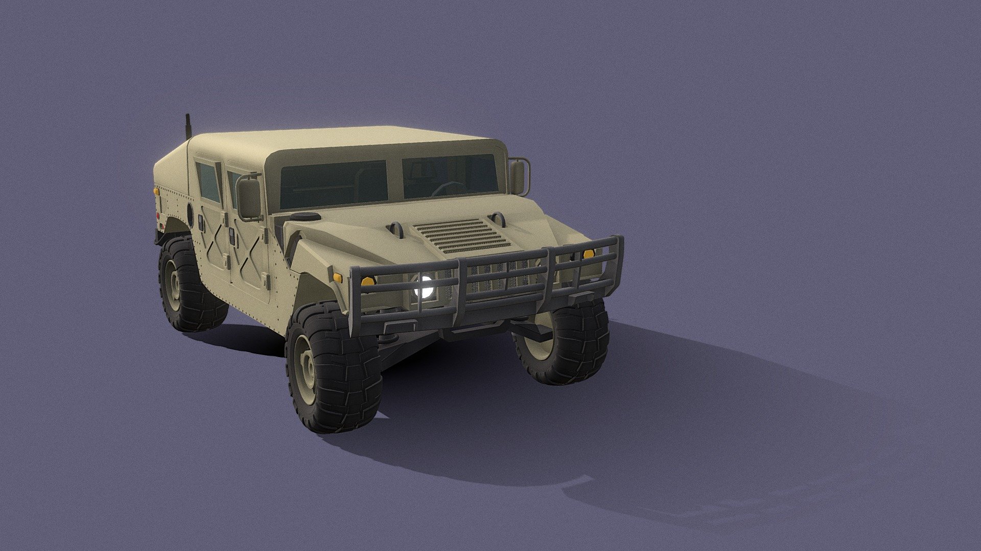 Hummer H1 (Retry School) - Download Free 3D model by Voxel_CG [580511d ...