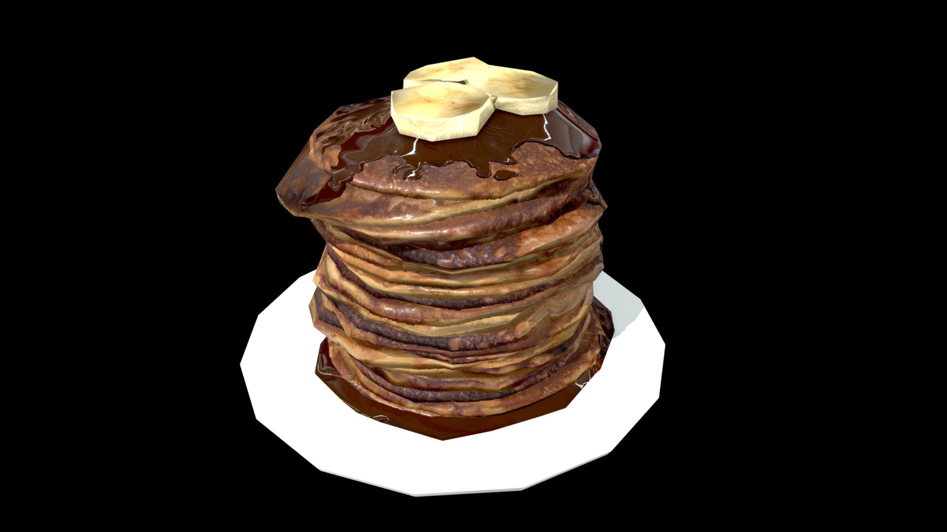 🥞pancakes low poly model🥞 - Download Free 3D model by gulvtaepper ...