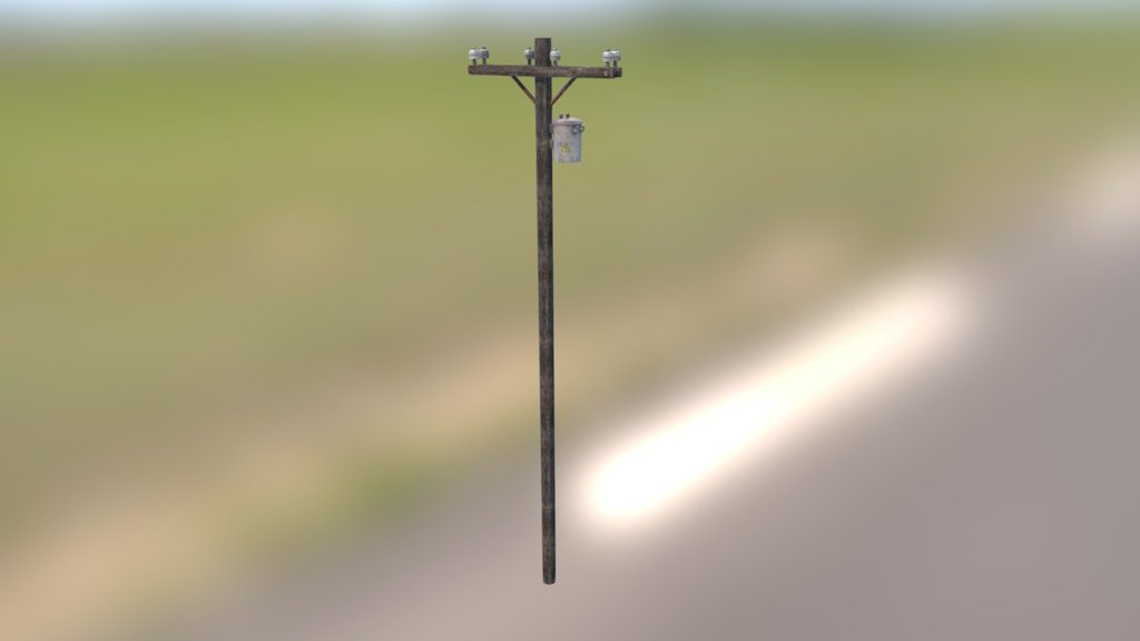 Utility Pole - 3D model by richardpatrick [5805fec] - Sketchfab