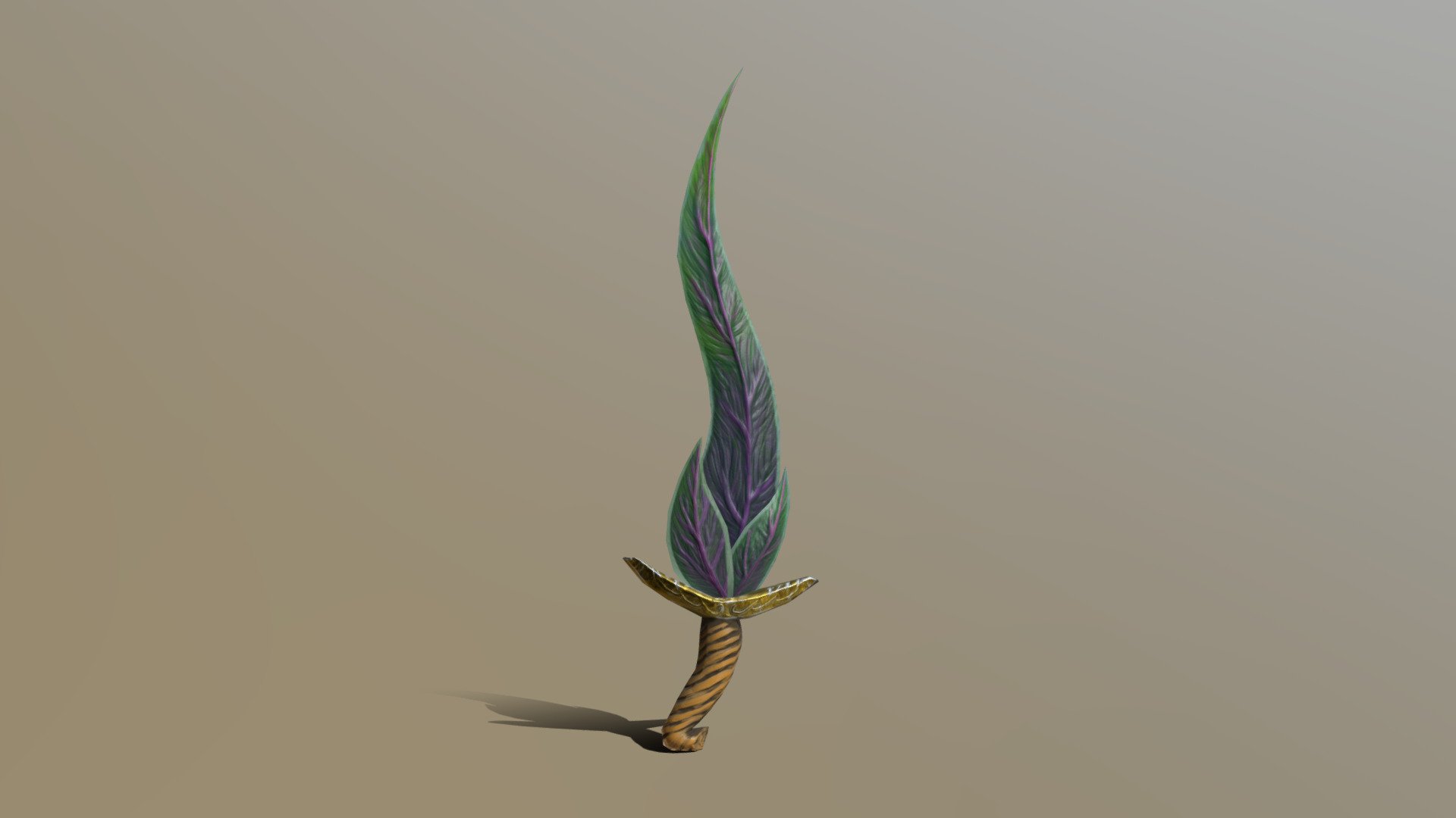 Leaf sword - 3D model by ValeraFedotov [580636e] - Sketchfab