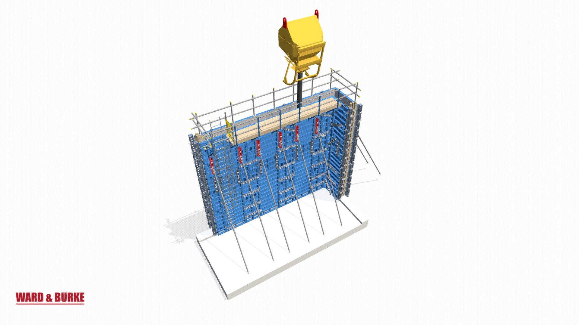 Construx Formwork System - Walls - 3D model by Ward & Burke ...