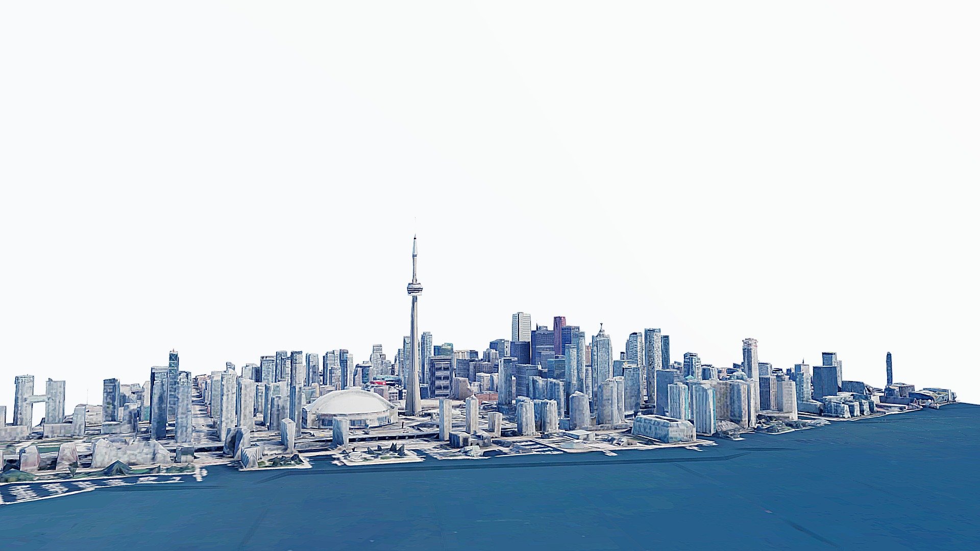 The CN Tower, skyline - 3D model by SENSIET (@asensio) [5808c83 ...