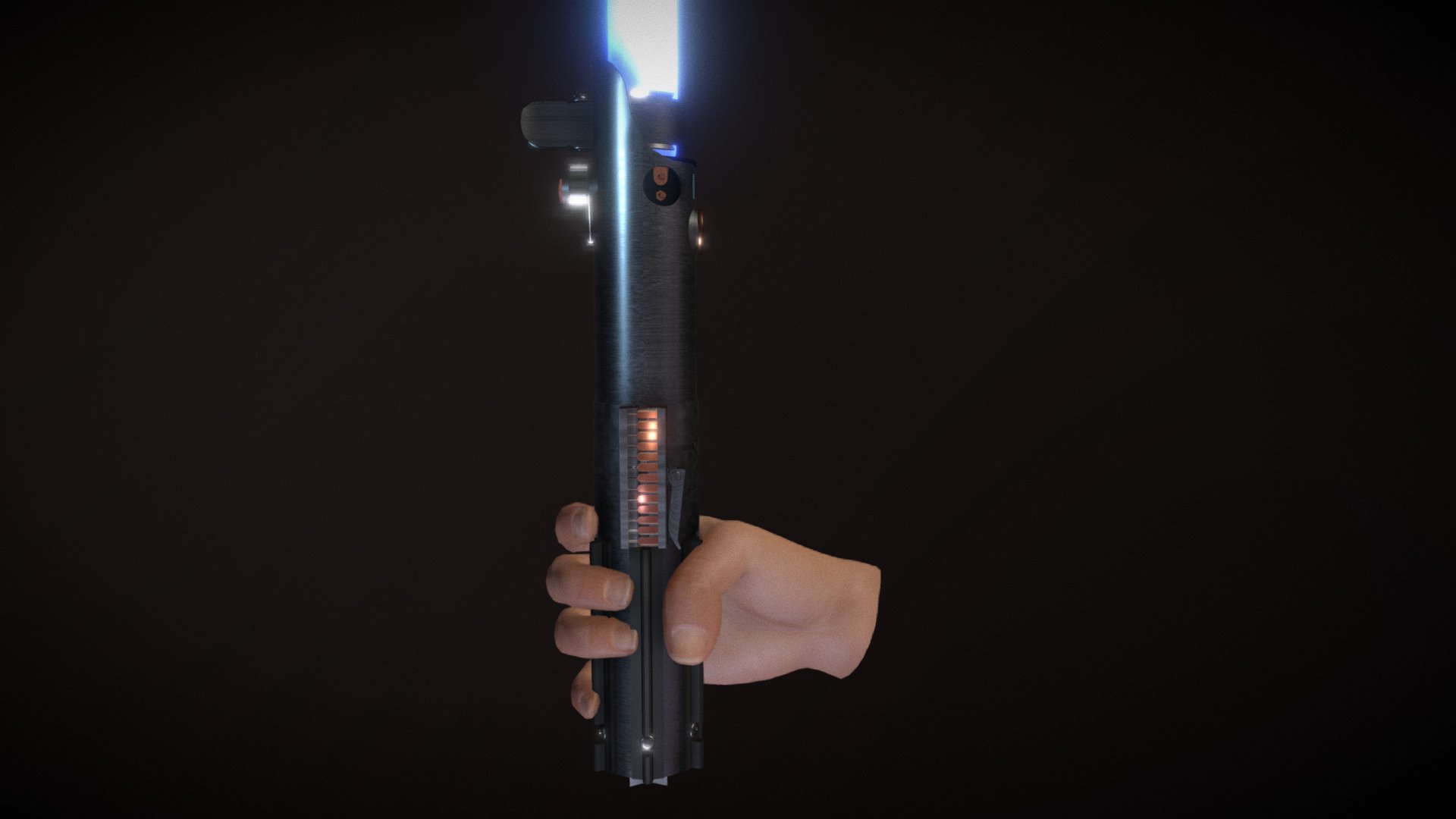 Hand holding Graflex Lightsaber - 3D model by kiplingdesigns ...