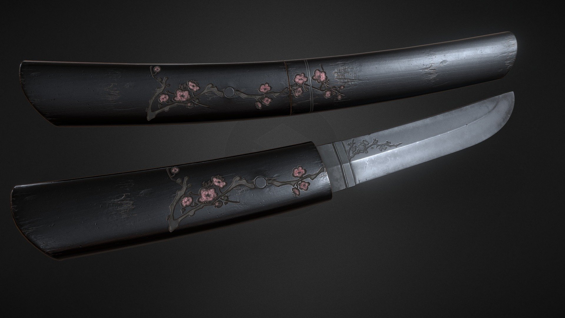 Tanto - 3D model by Simplix [580a800] - Sketchfab