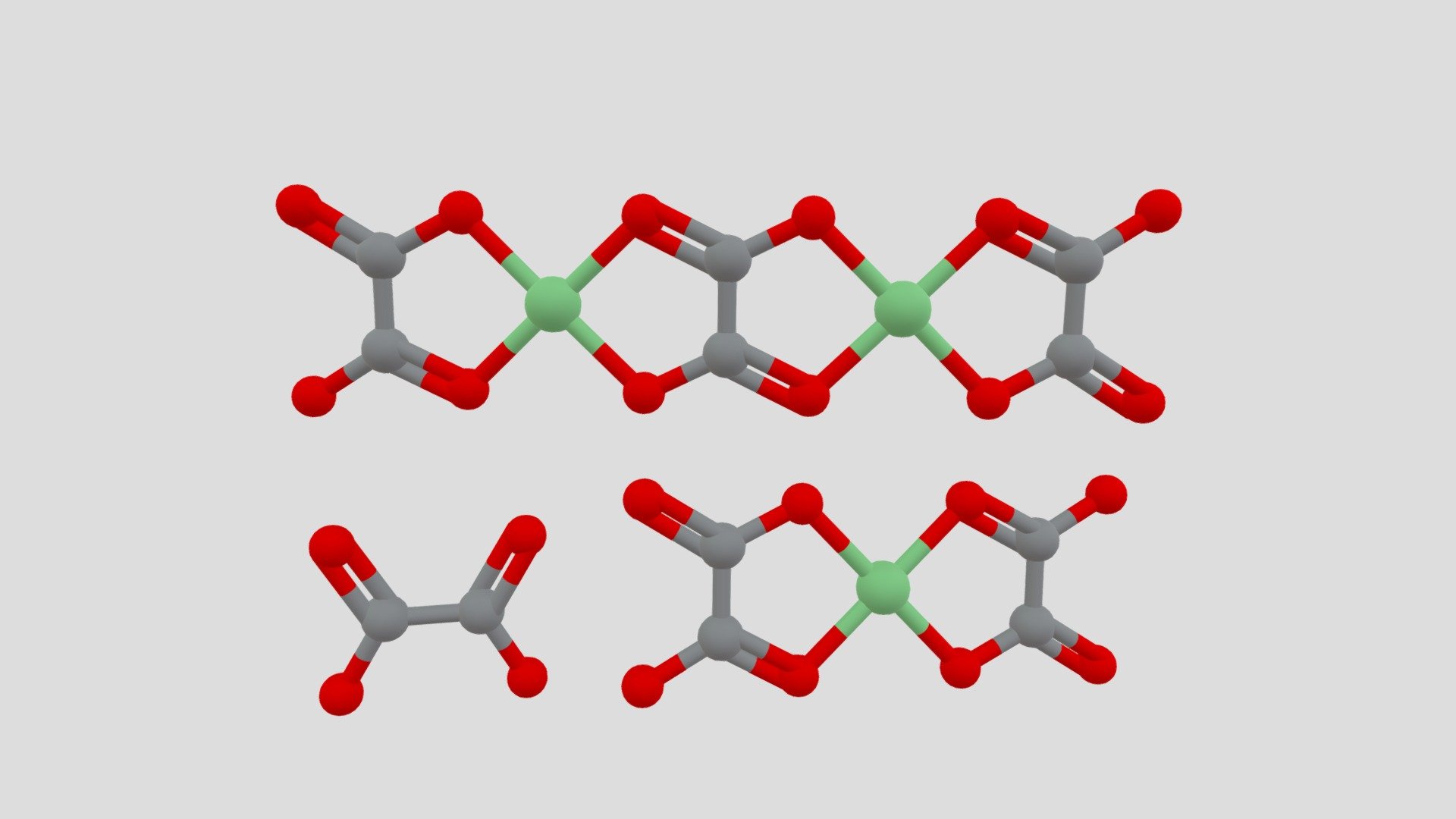 Bidentate and bridging ligand:oxalate - Download Free 3D model by ...