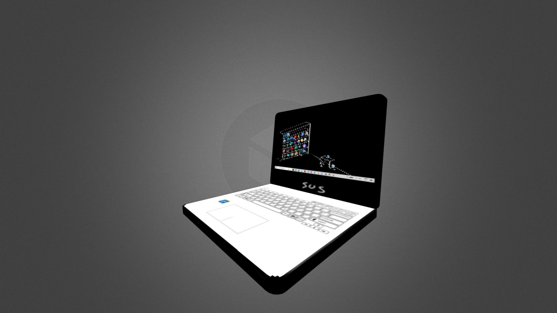 model of my laptop - Download Free 3D model by artworkstudios837 ...