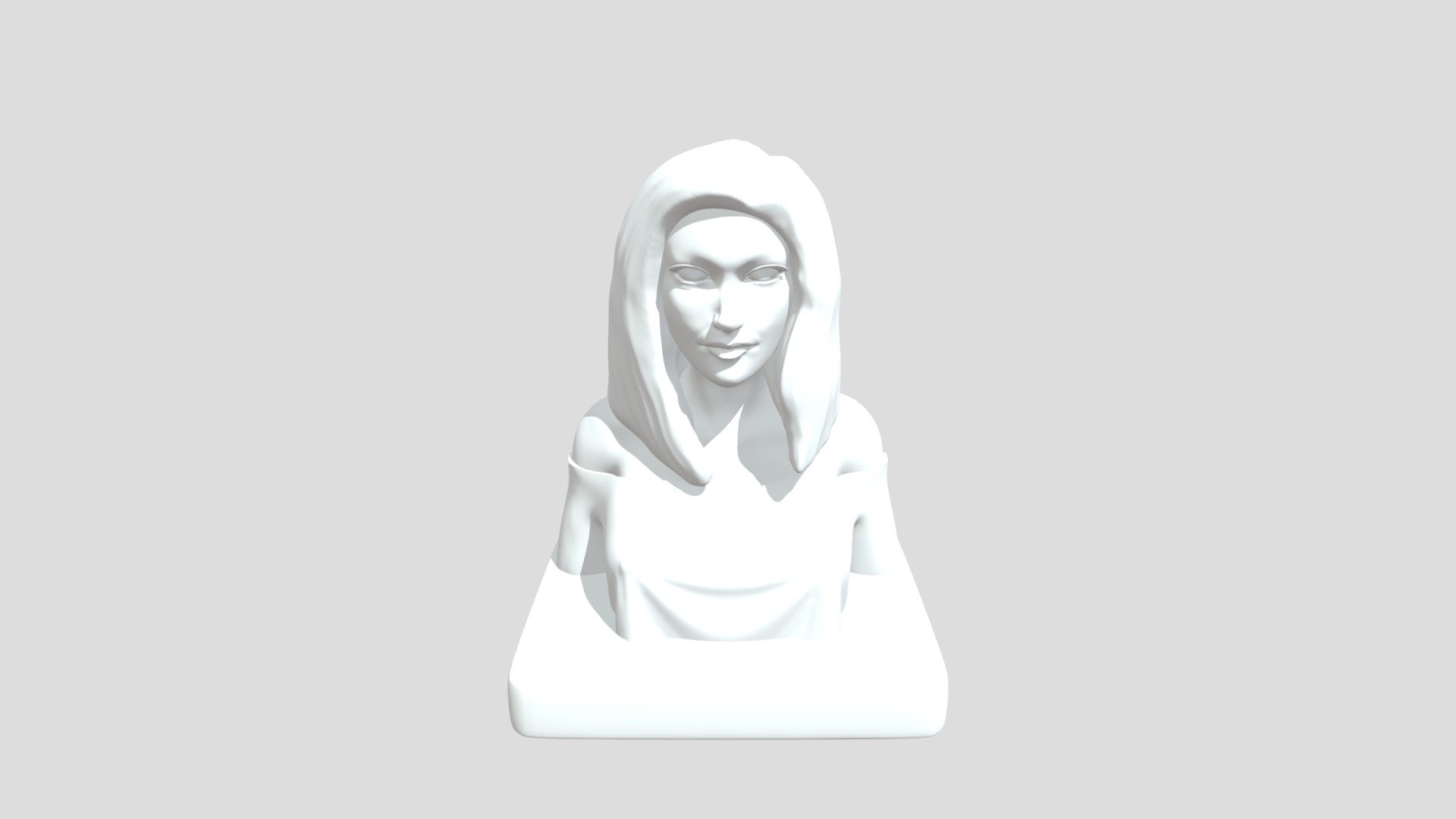 Female Bust Stylized 3d Printable - Download Free 3D model by ...
