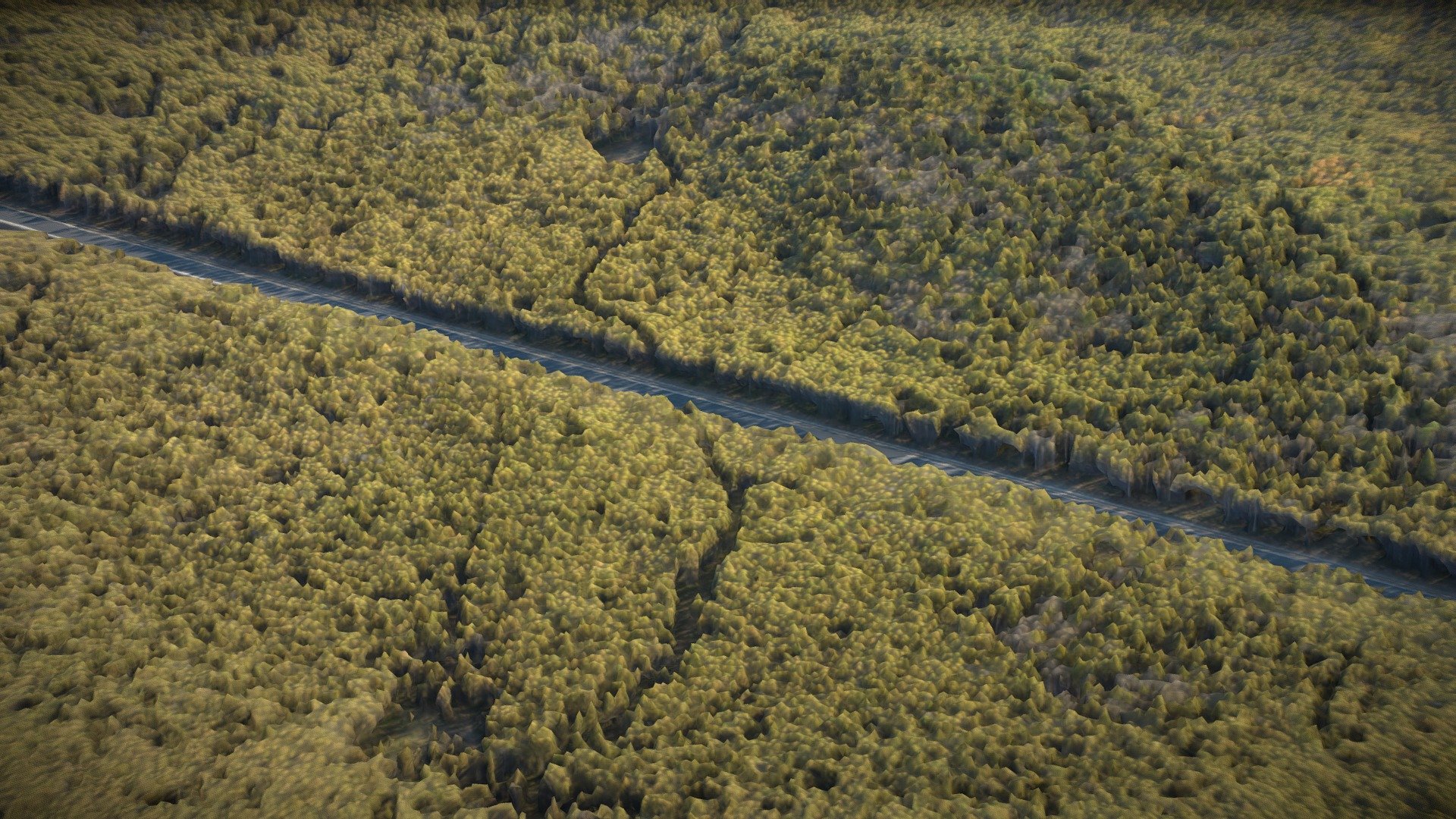 Forest and highway - Download Free 3D model by Metazeon [58107bc ...