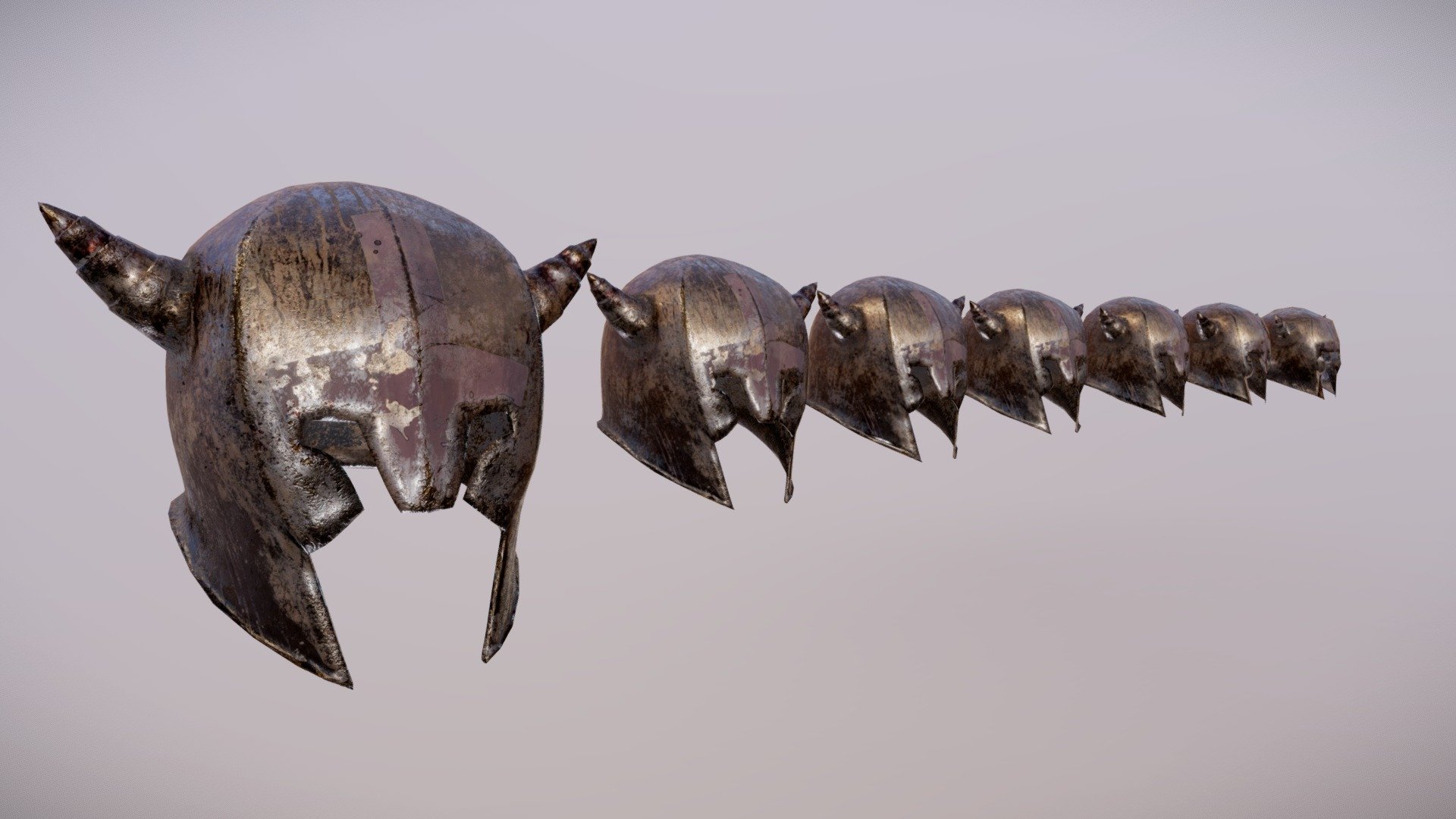 Pointed Medieval Helmet (All LODS) - Download Free 3D model by Jan ...