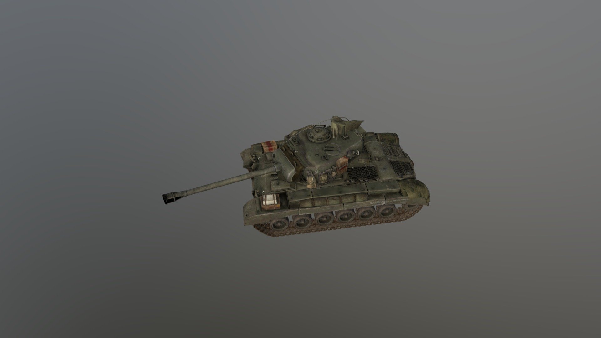 American T26E3 Pershing Heavy Tank "Eagle 7" - 3D model by BenjaminS ...