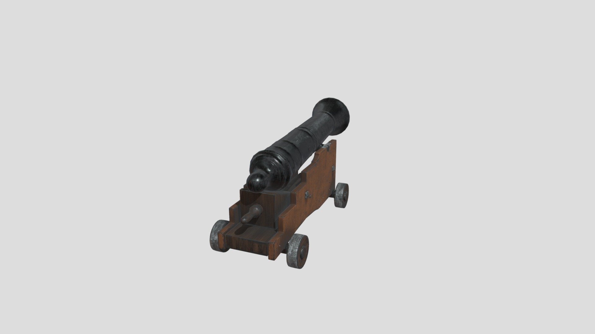 Worn Down Cannon - Download Free 3D model by jjmsmith01 [581832e ...