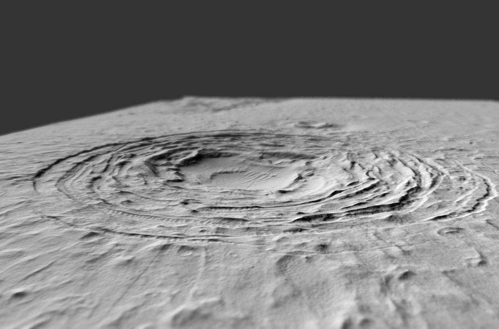 Mars DTM: Unusual Depression Near Elysium Mons - 3D model by NASA ...