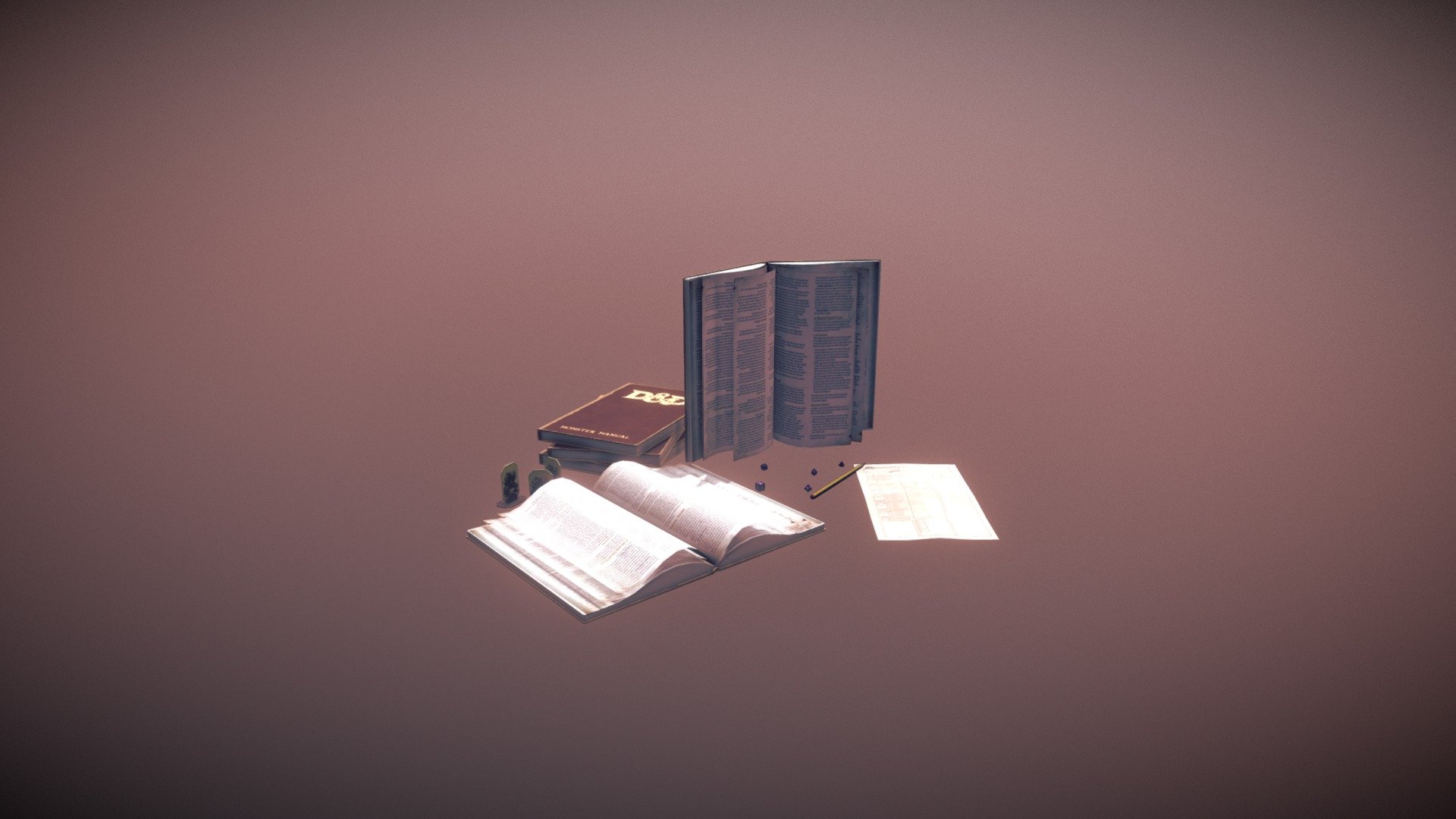 Dungeons and dragons props - 3D model by benjaminmfishwick [581b05a ...