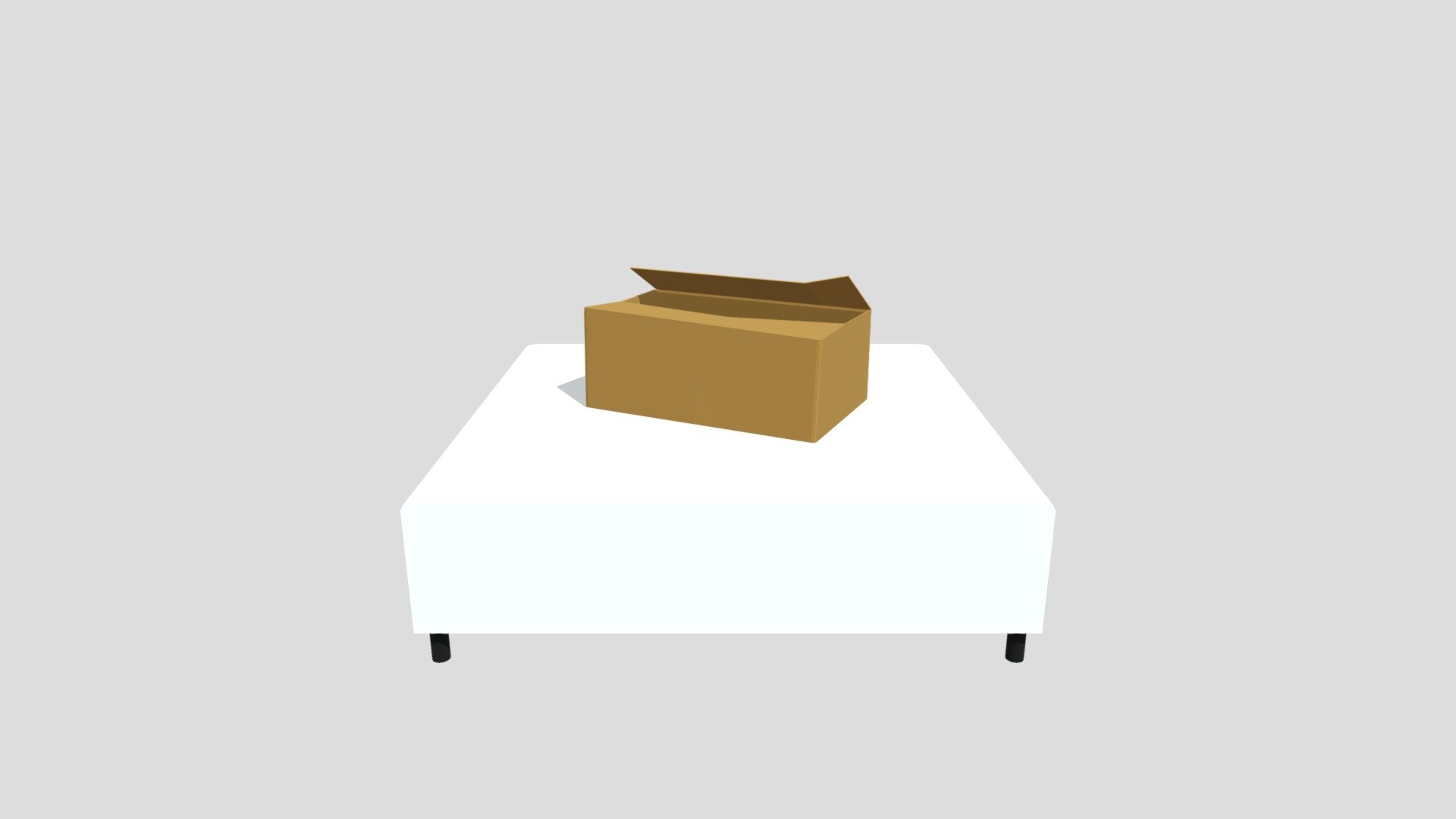 LowPoly CardBoard Box & Table - Download Free 3D model by Murik.3D ...