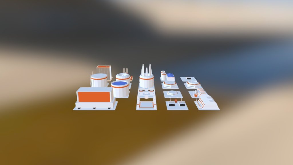 Spatial Buildings - 3D model by HeadClot [581efdb] - Sketchfab